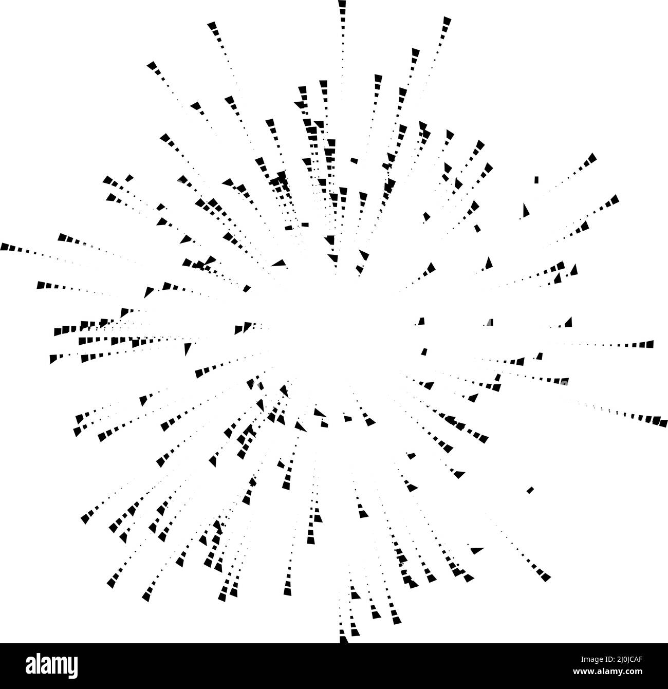Random dots, circles and polkadots spreading, radiating. Confetti ...