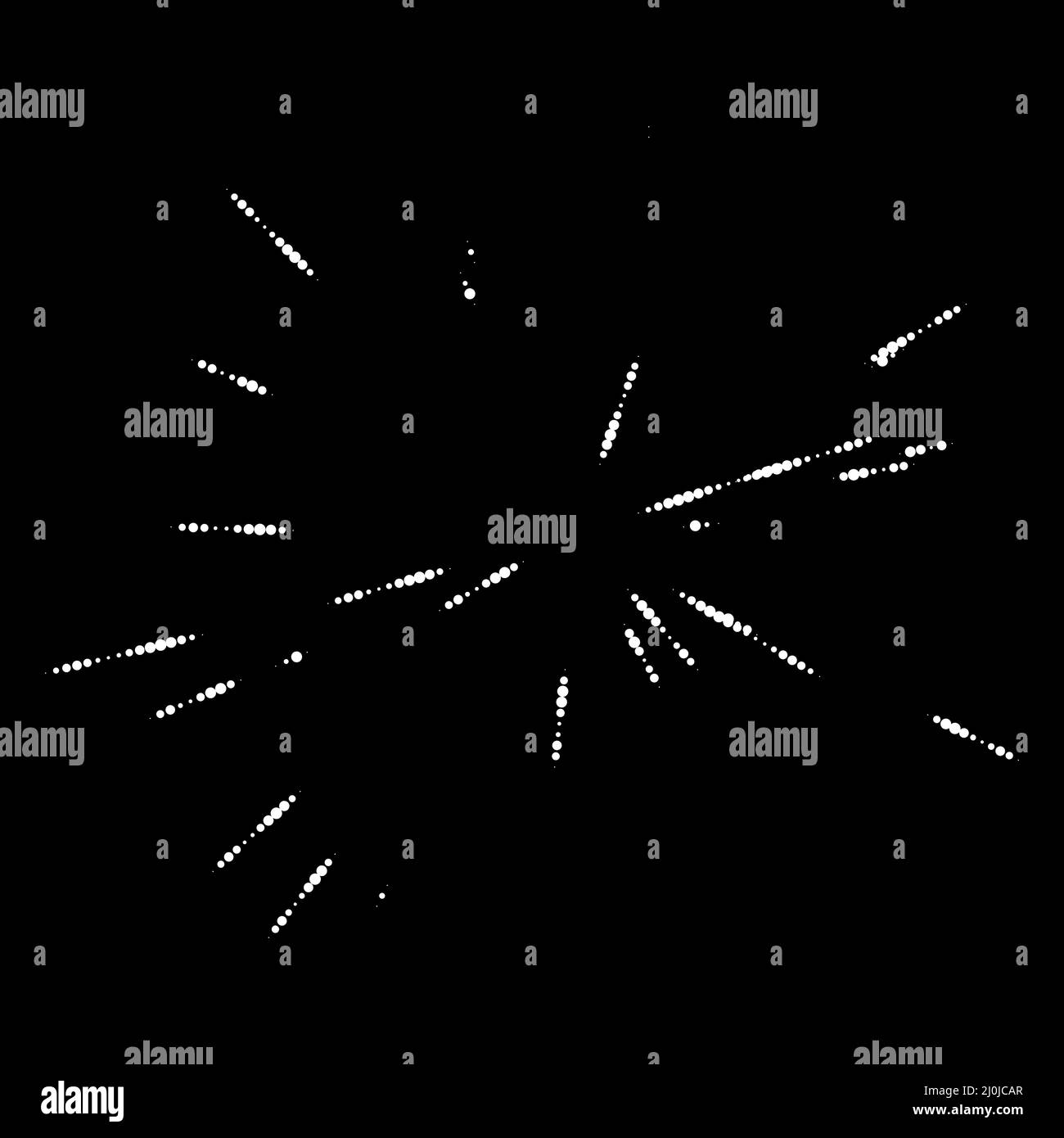 Random dots, circles and polkadots spreading, radiating. Confetti ...