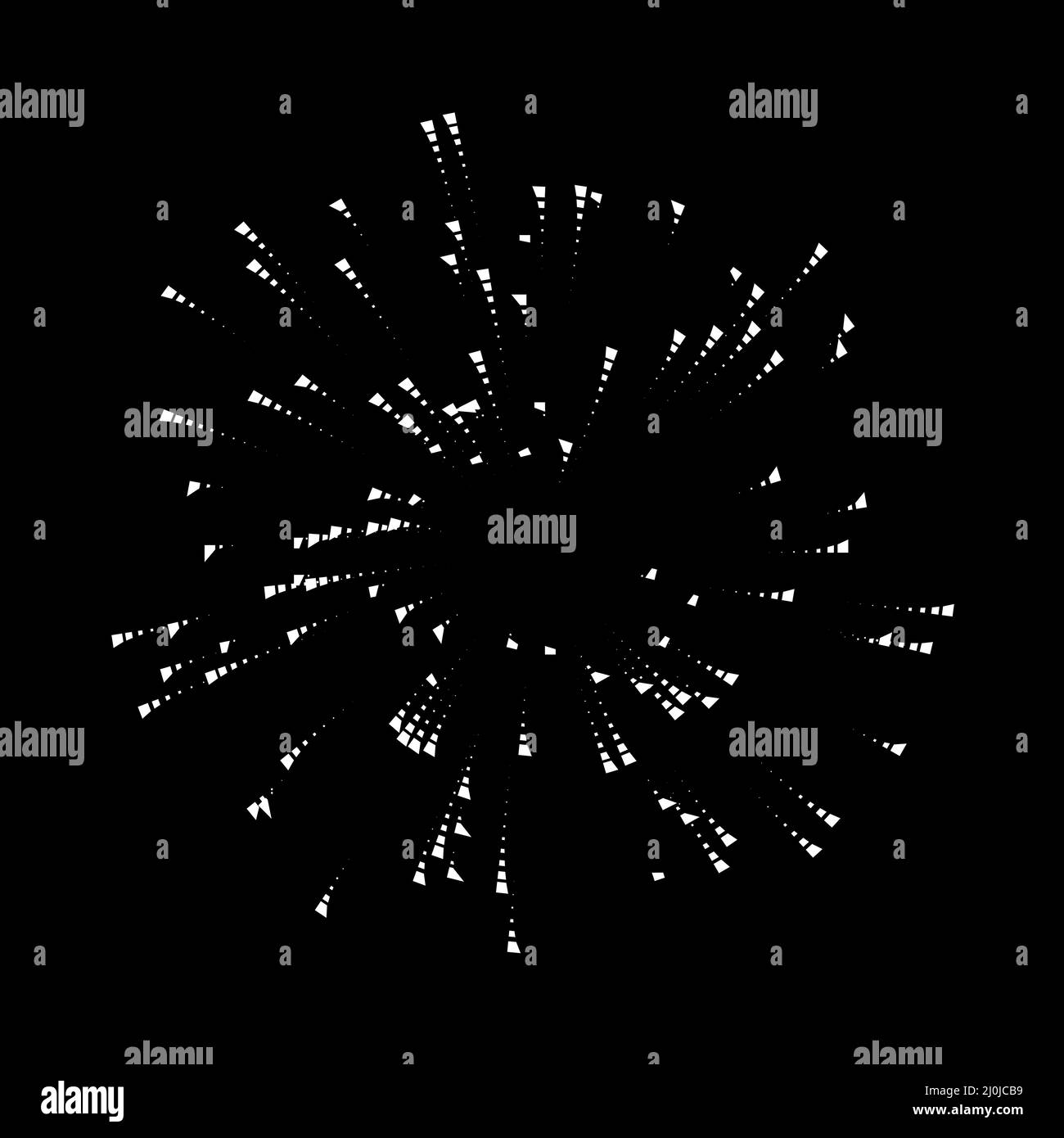 Random dots, circles and polkadots spreading, radiating. Confetti ...