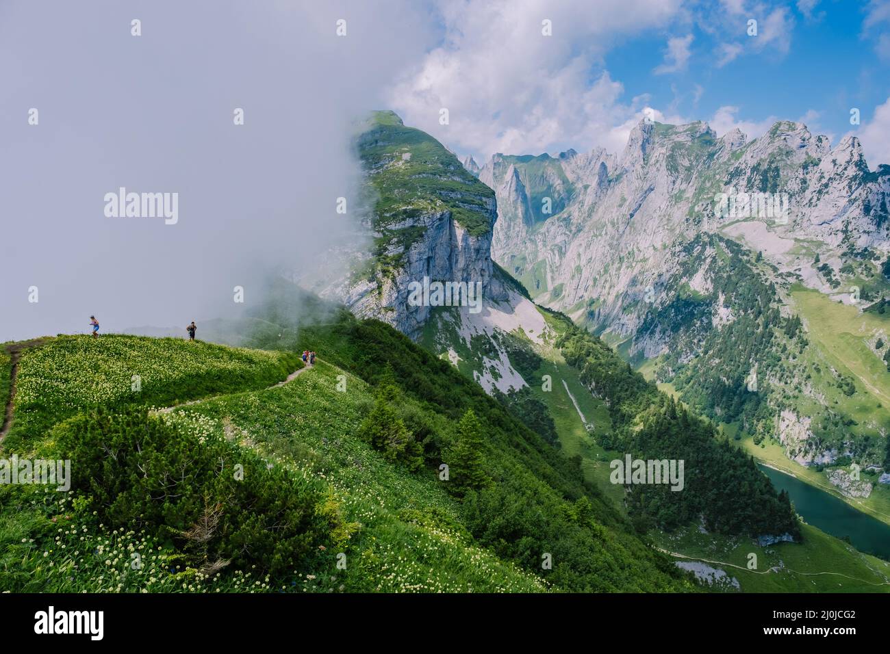 Massive rock formation in the Swiss alps, unique mountain, Swiss Alps ...