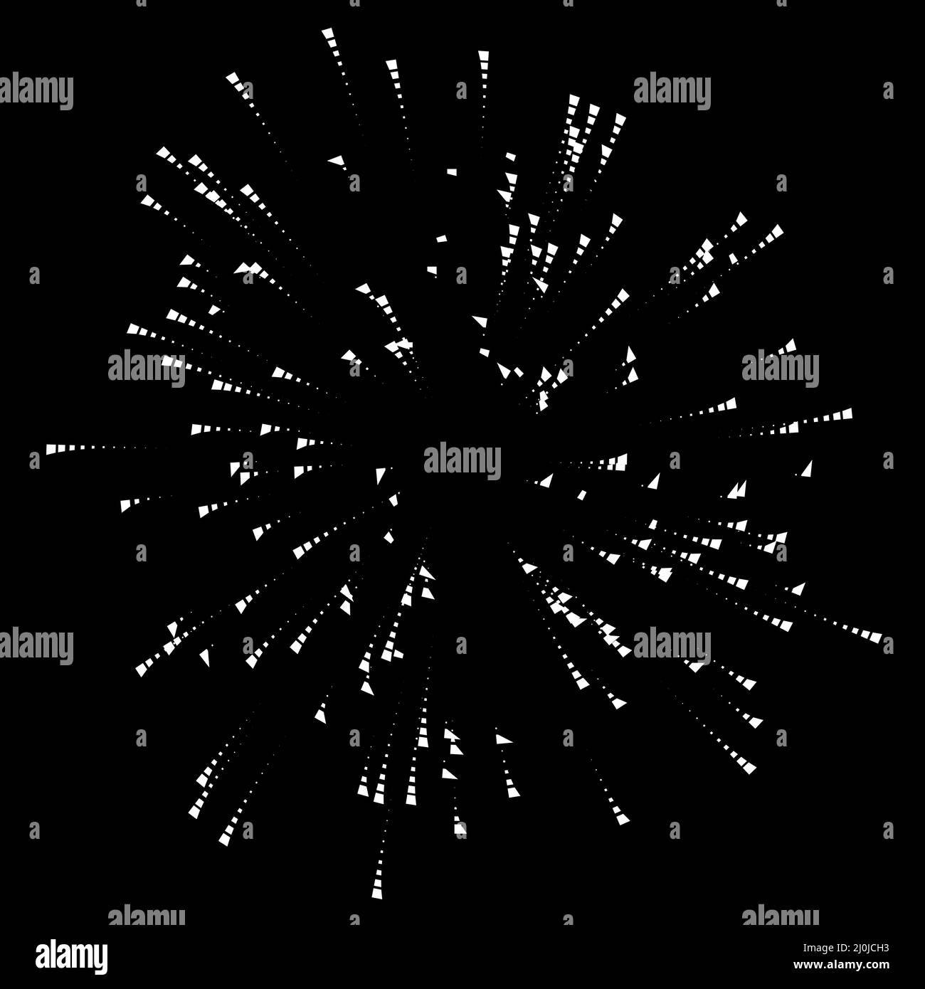 Random dots, circles and polkadots spreading, radiating. Confetti ...