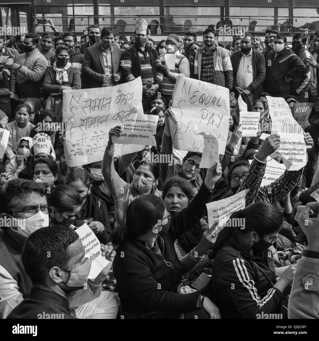 Bjp protest Black and White Stock Photos & Images - Alamy