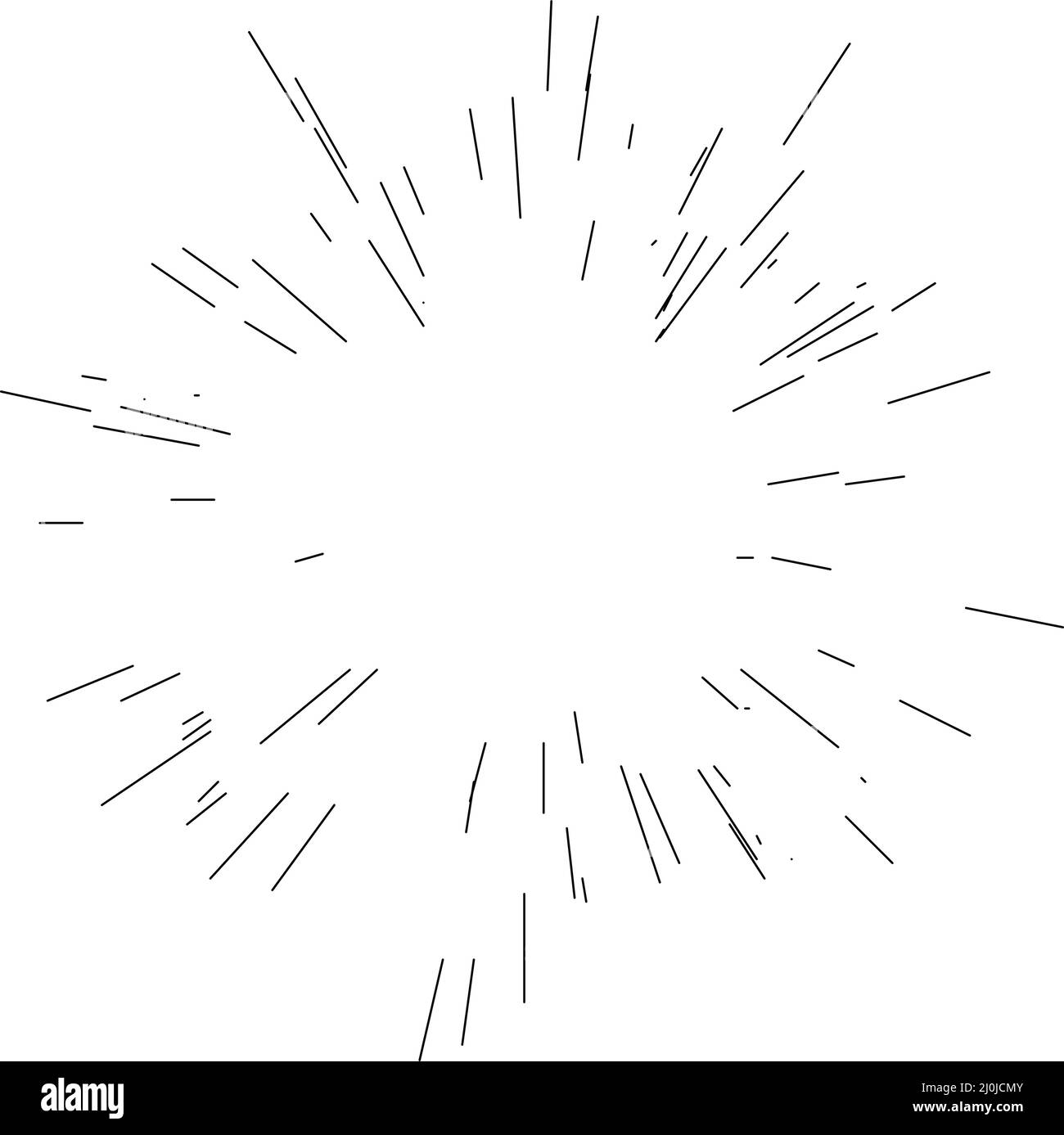 Radiate lines, rays, beams. Radiating, radial sun, starburst with ...