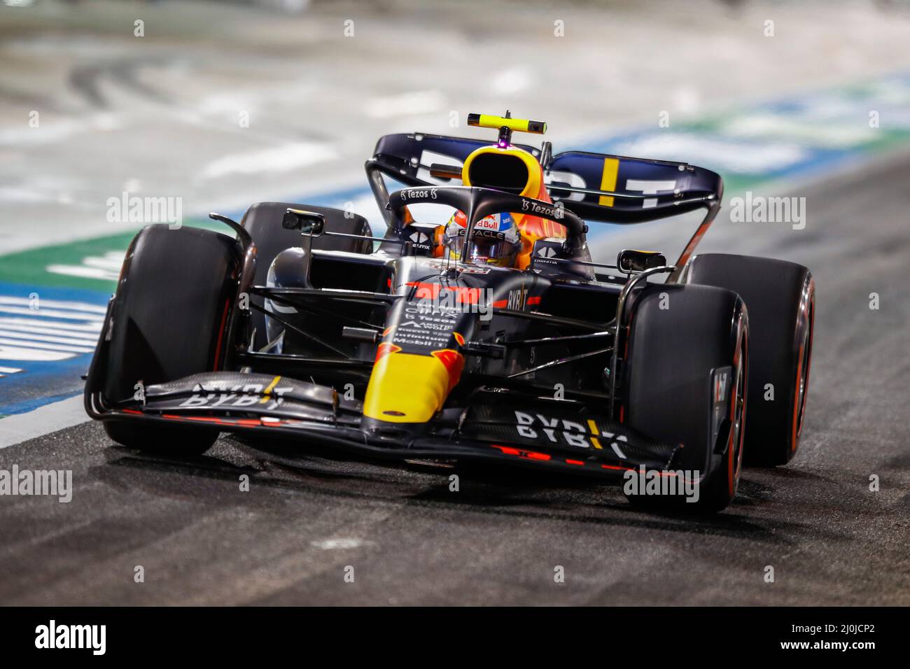 11 PEREZ Sergio (mex), Red Bull Racing RB18, action during the Formula 1 Gulf Air Bahrain Grand ...