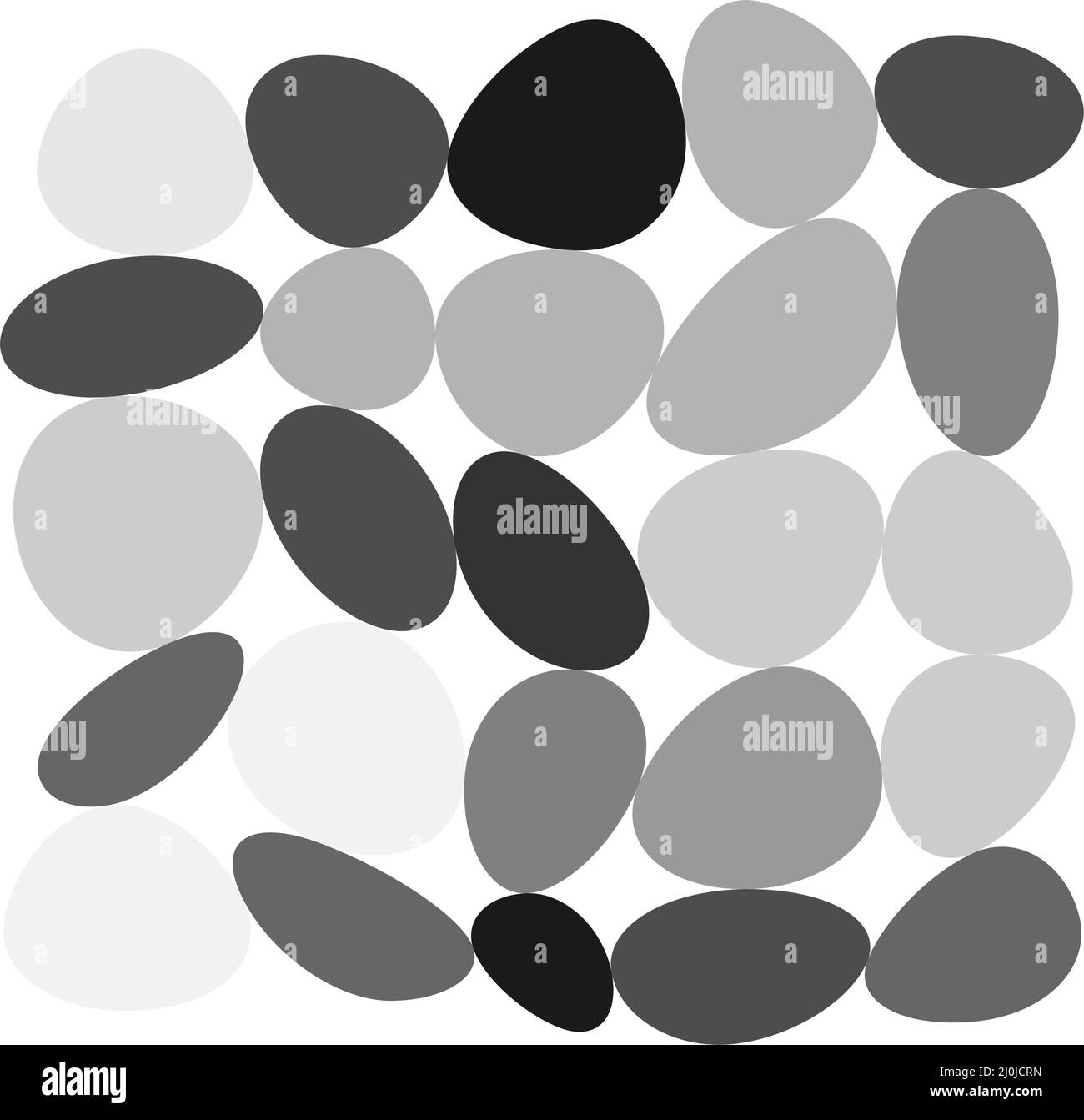 Rounded stones, pebbles, rock wall pattern and texture - stock vector ...