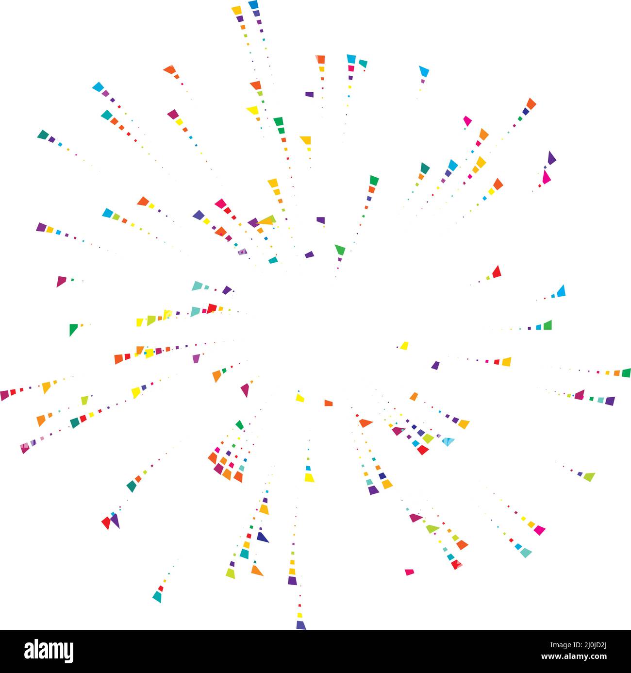 Random dots, circles and polkadots spreading, radiating. Confetti ...