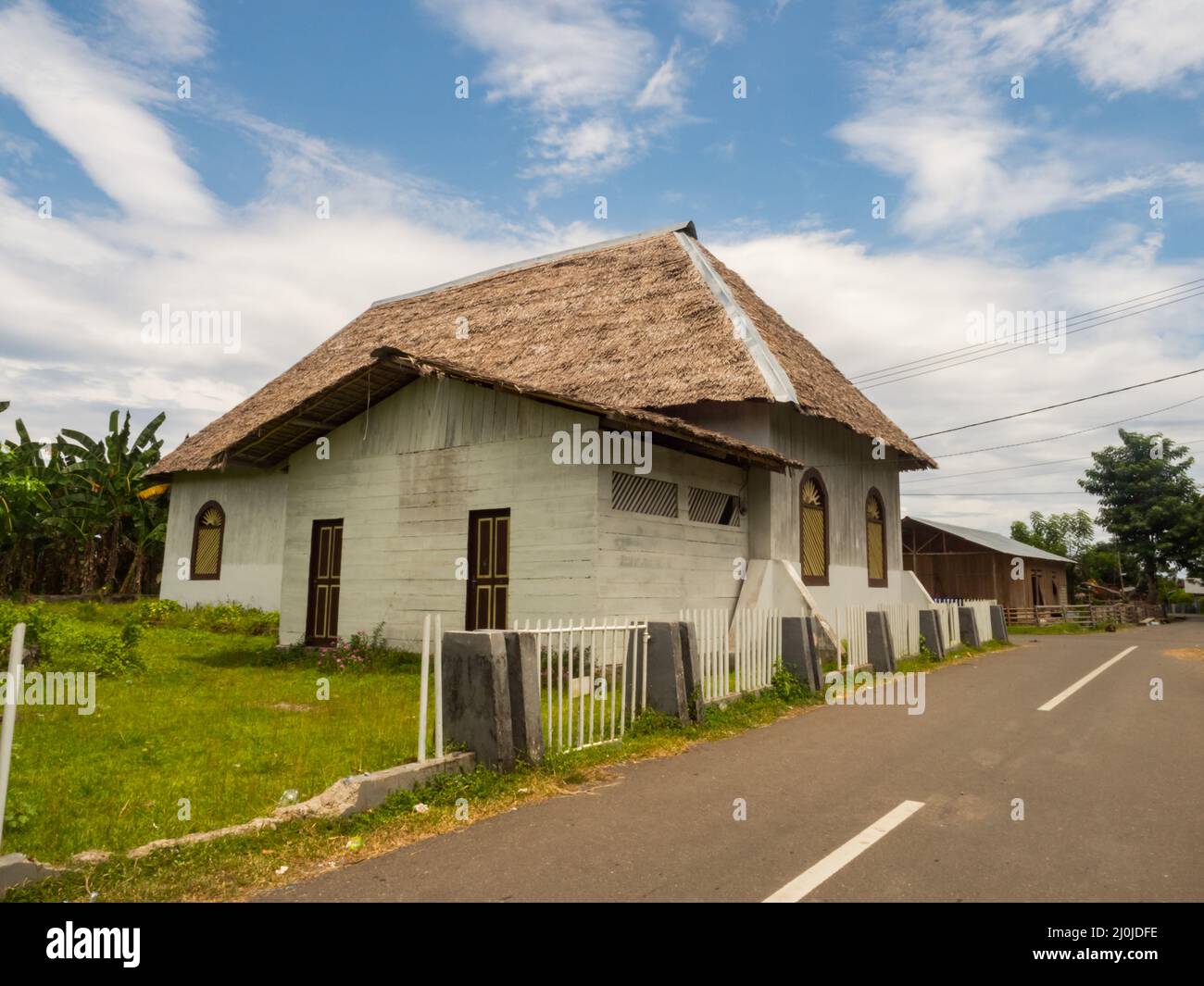 Ambon, Maluku, Indonesia, Asia - Feb, 2018: Catholic church on the ...
