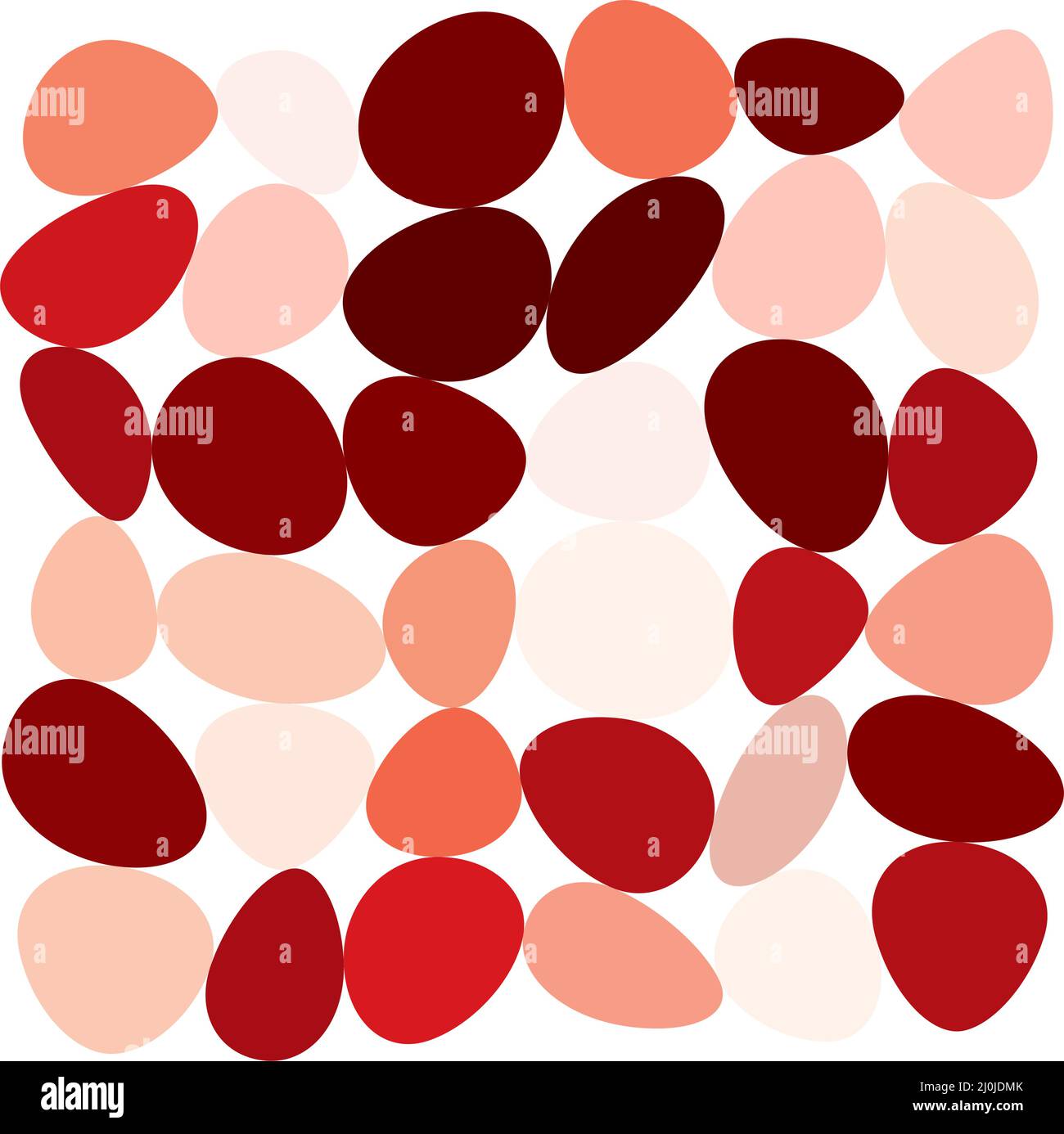 Rounded stones, pebbles, rock wall pattern and texture - stock vector ...