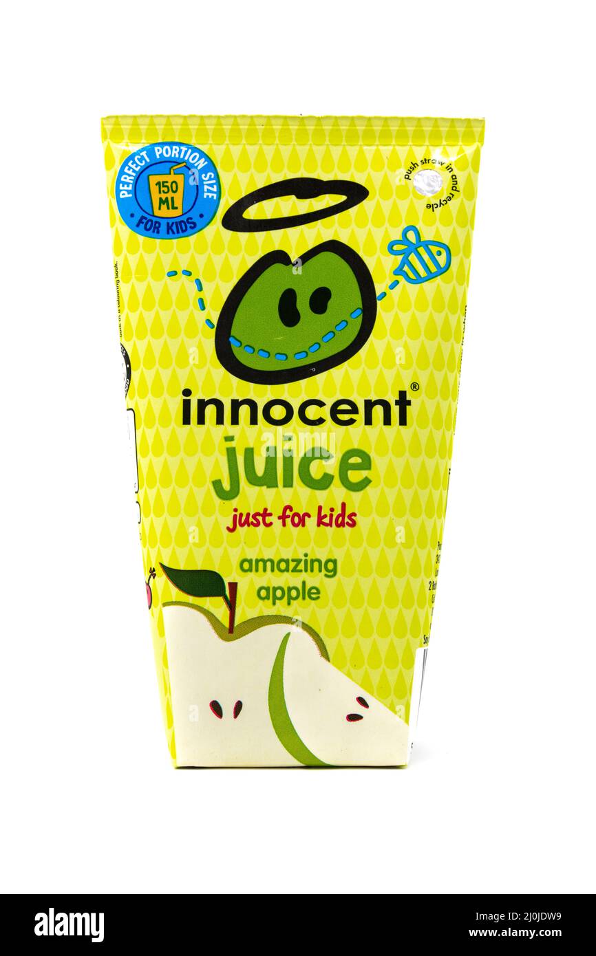 Innocent Juice Just for Kids Amazing Apple Stock Photo - Alamy