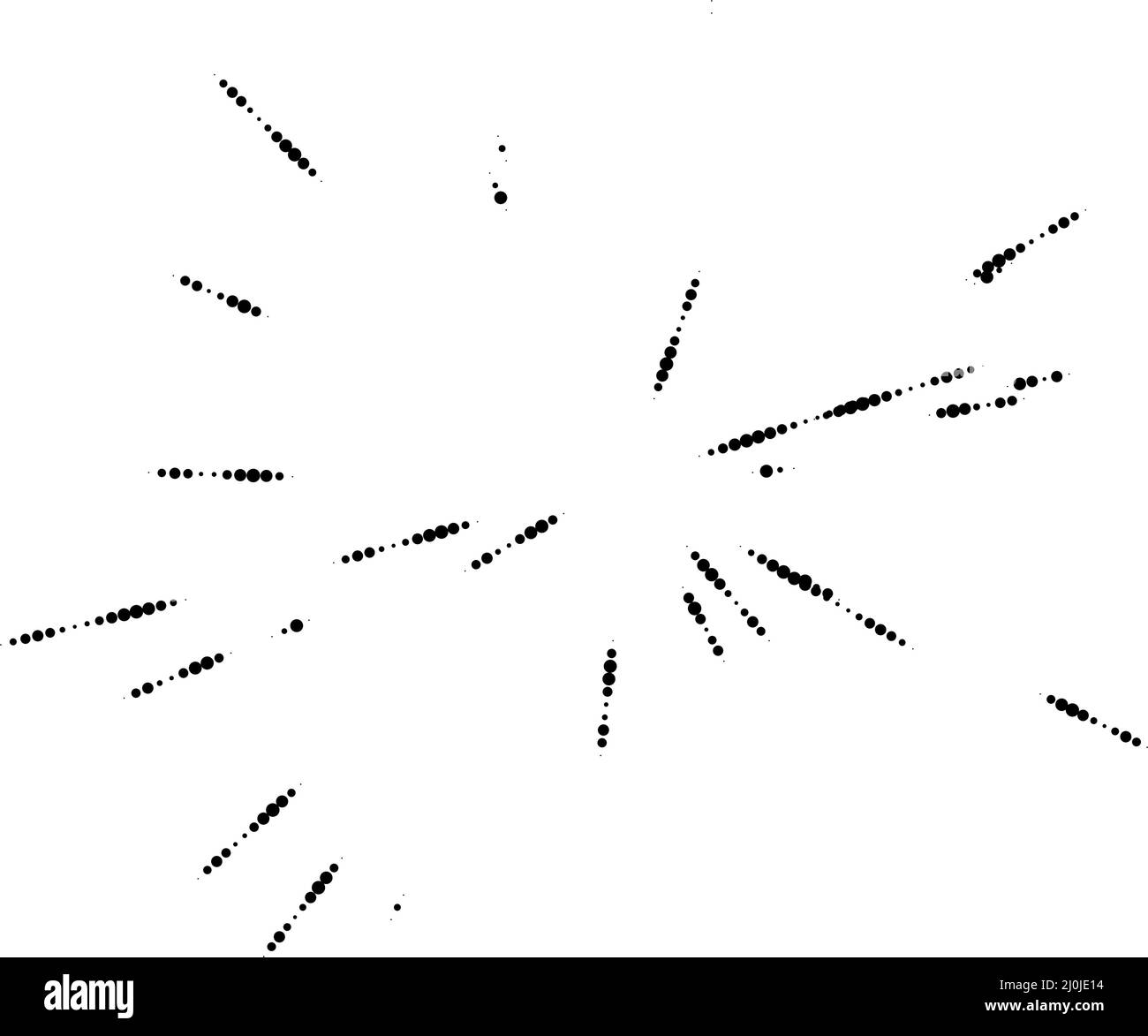 Random dots, circles and polkadots spreading, radiating. Confetti ...