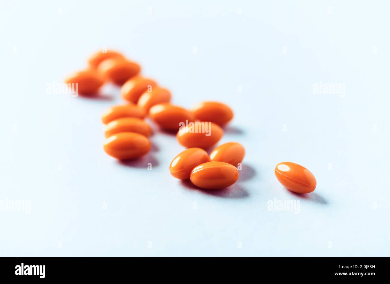 Coenzyme Q10 capsules. Antioxidants. Concept for a healthy dietary ...