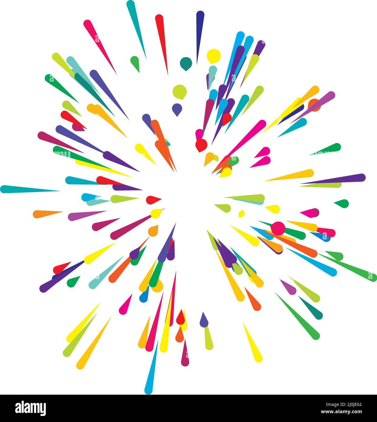 Radiate colorful lines, rays, beams. Radiating, radial multicolor sun ...