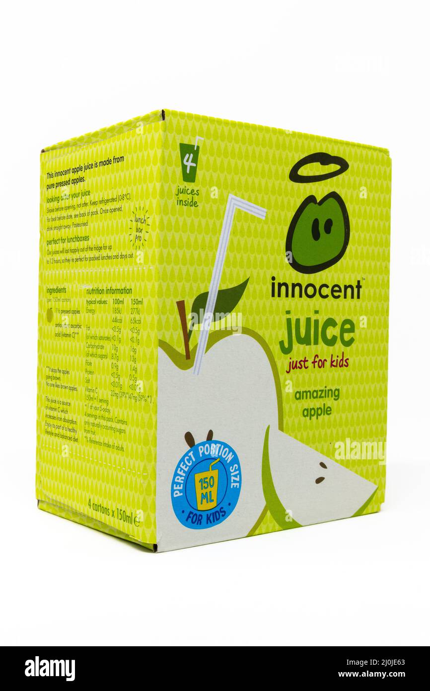 Innocent Juice Just for Kids Amazing Apple Stock Photo - Alamy