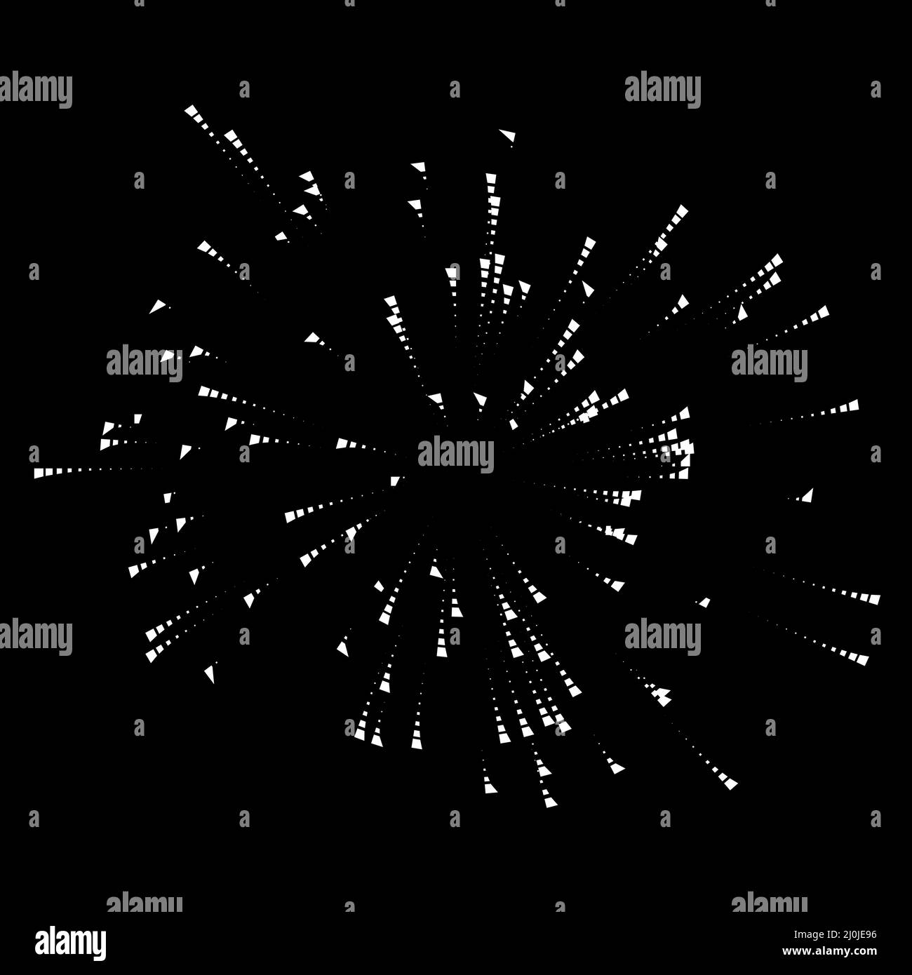 Random dots, circles and polkadots spreading, radiating. Confetti ...