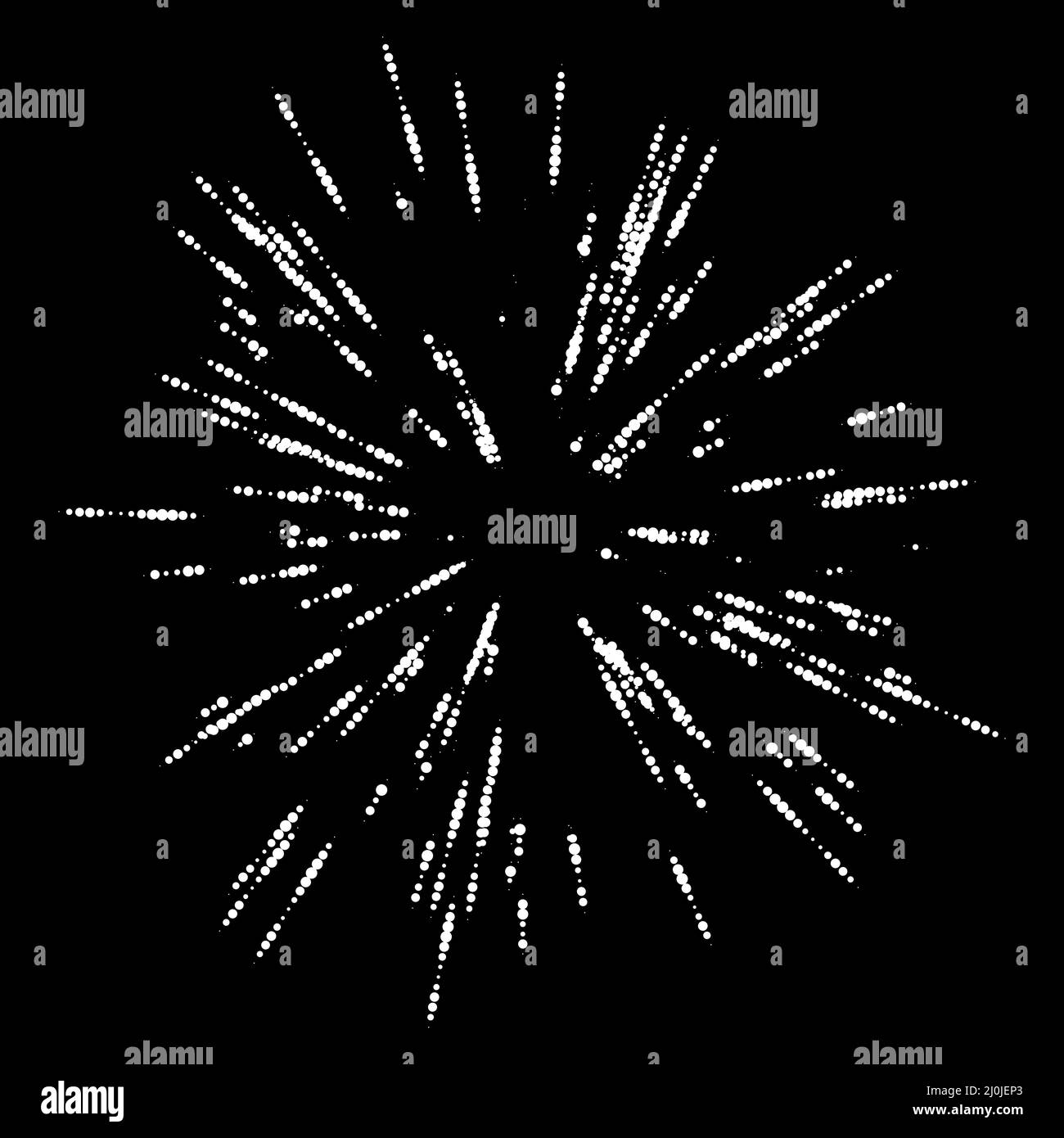 Random dots, circles and polkadots spreading, radiating. Confetti ...