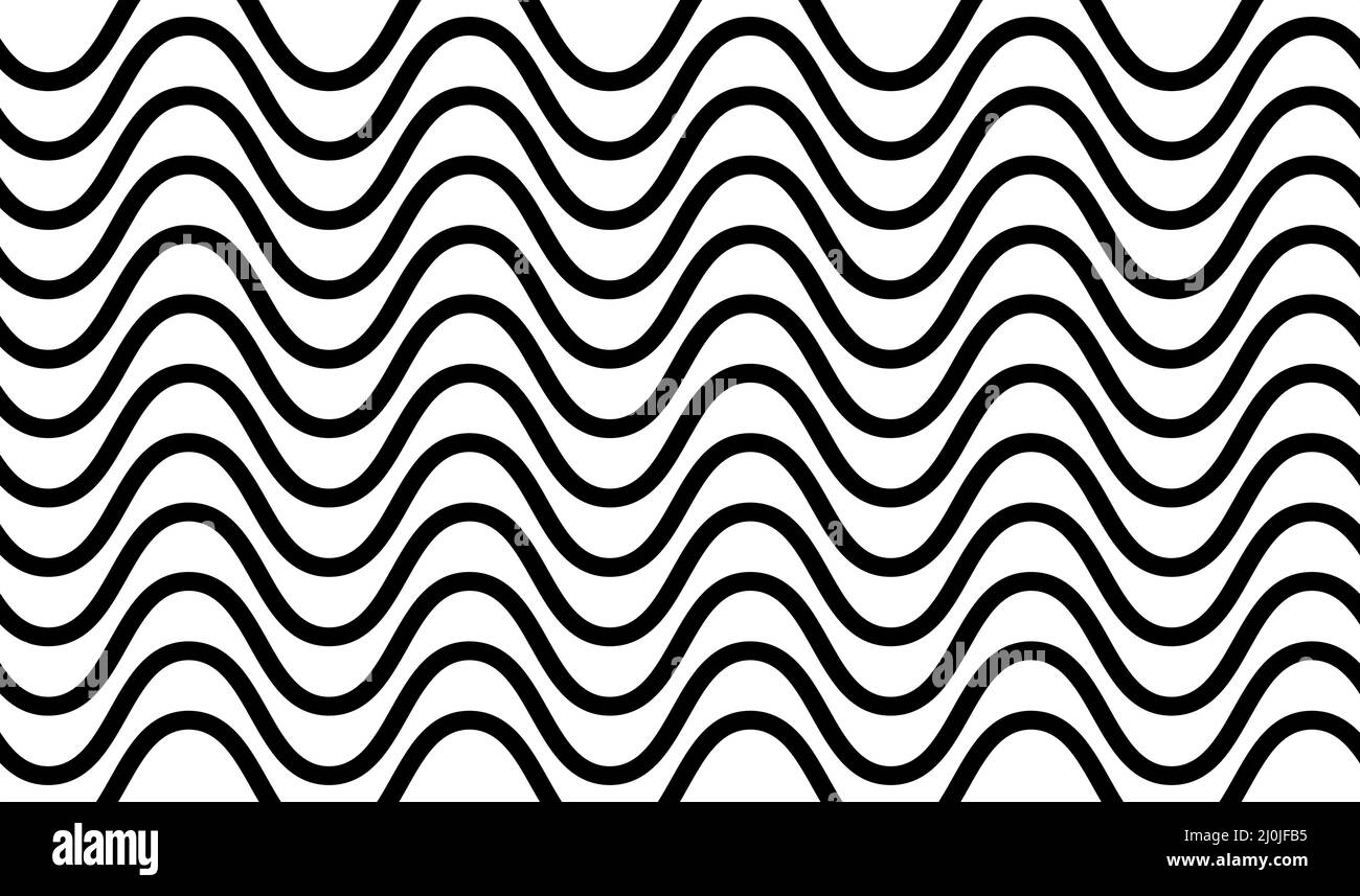 Wavy, waving wave lines, stripes pattern, texture element - stock ...