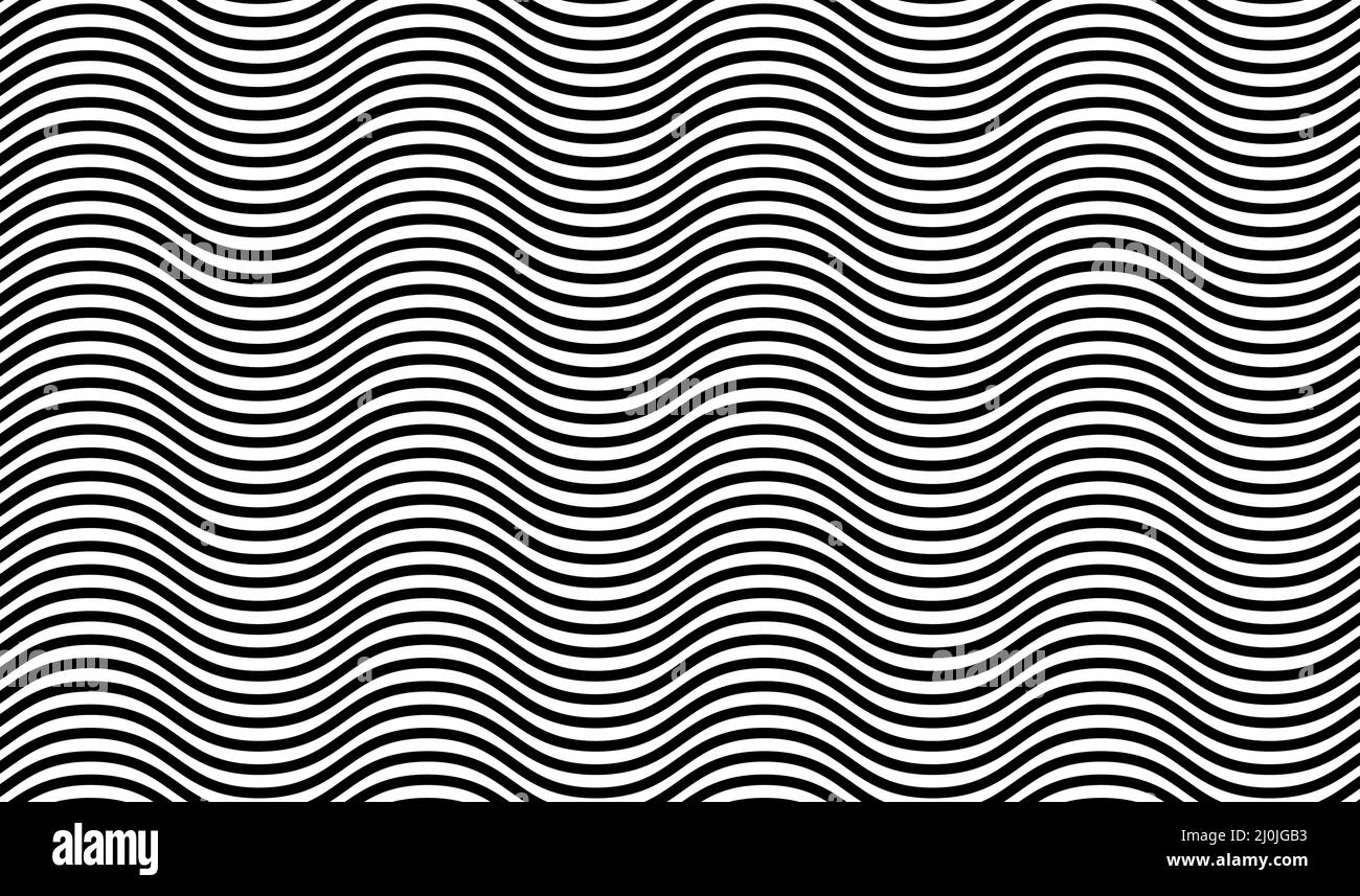 Wavy, waving wave lines, stripes pattern, texture element - stock ...