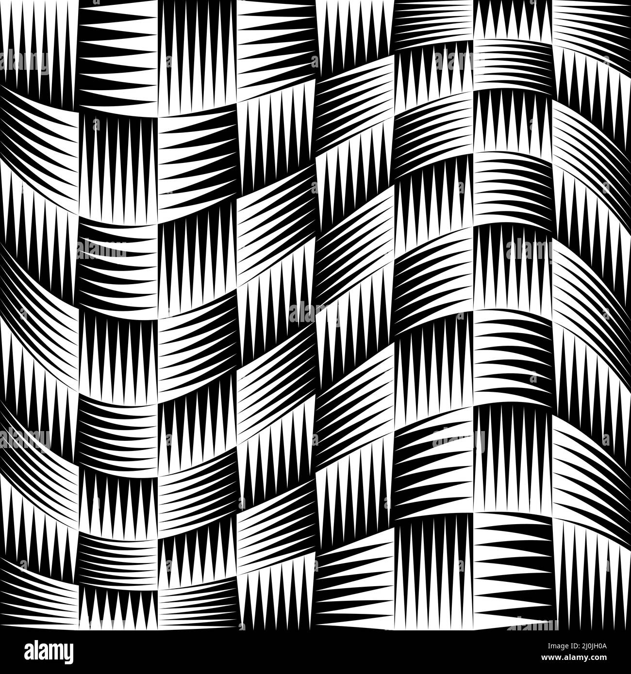 Abstract op-art, edgy, triangular background, pattern and texture in ...