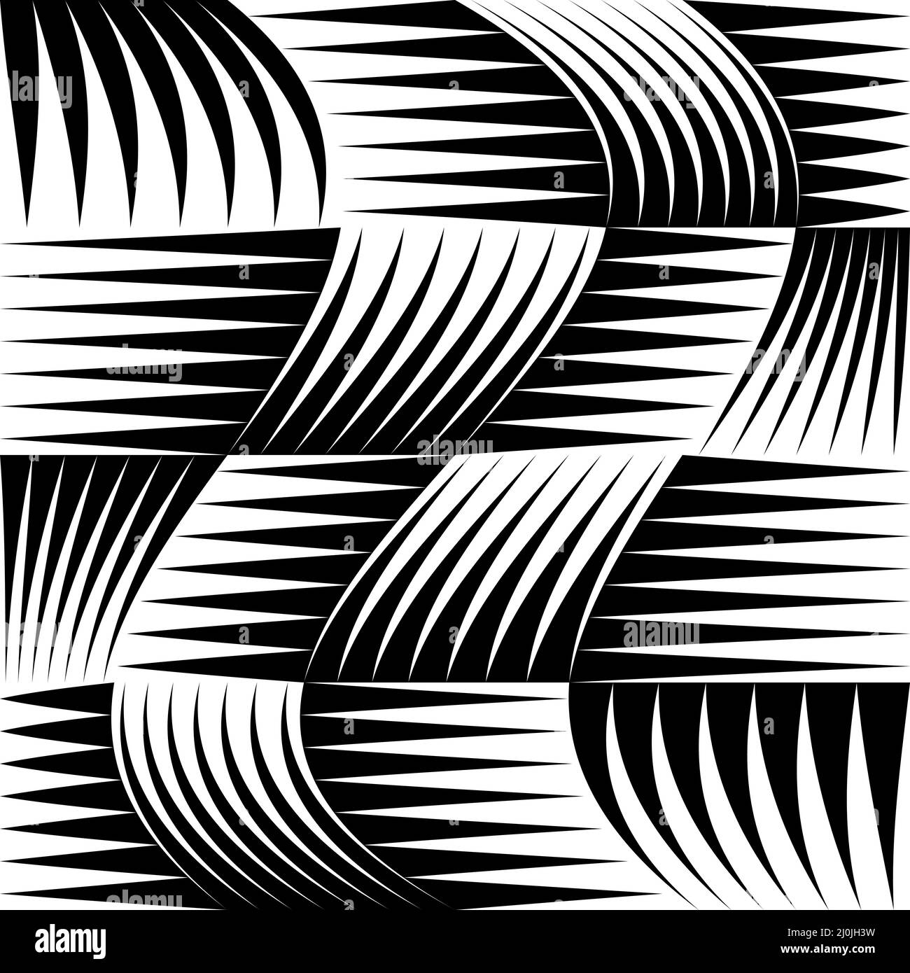 Abstract op-art, edgy, triangular background, pattern and texture in ...