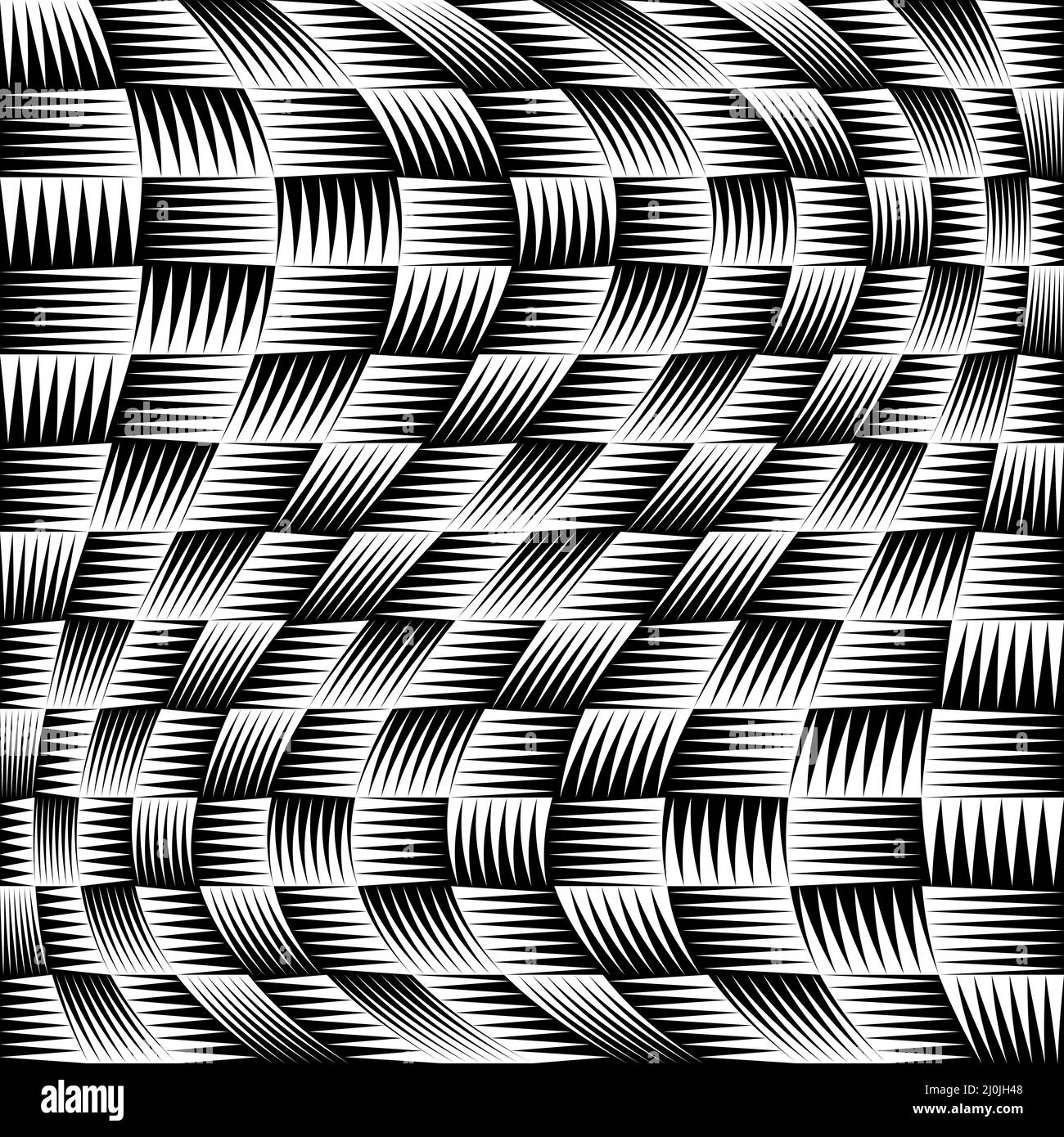 Abstract op-art, edgy, triangular background, pattern and texture in ...
