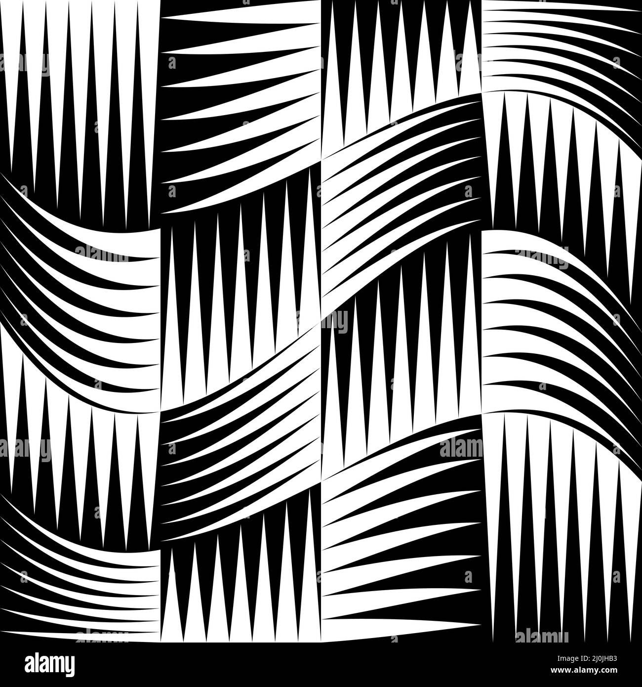 Abstract op-art, edgy, triangular background, pattern and texture in ...