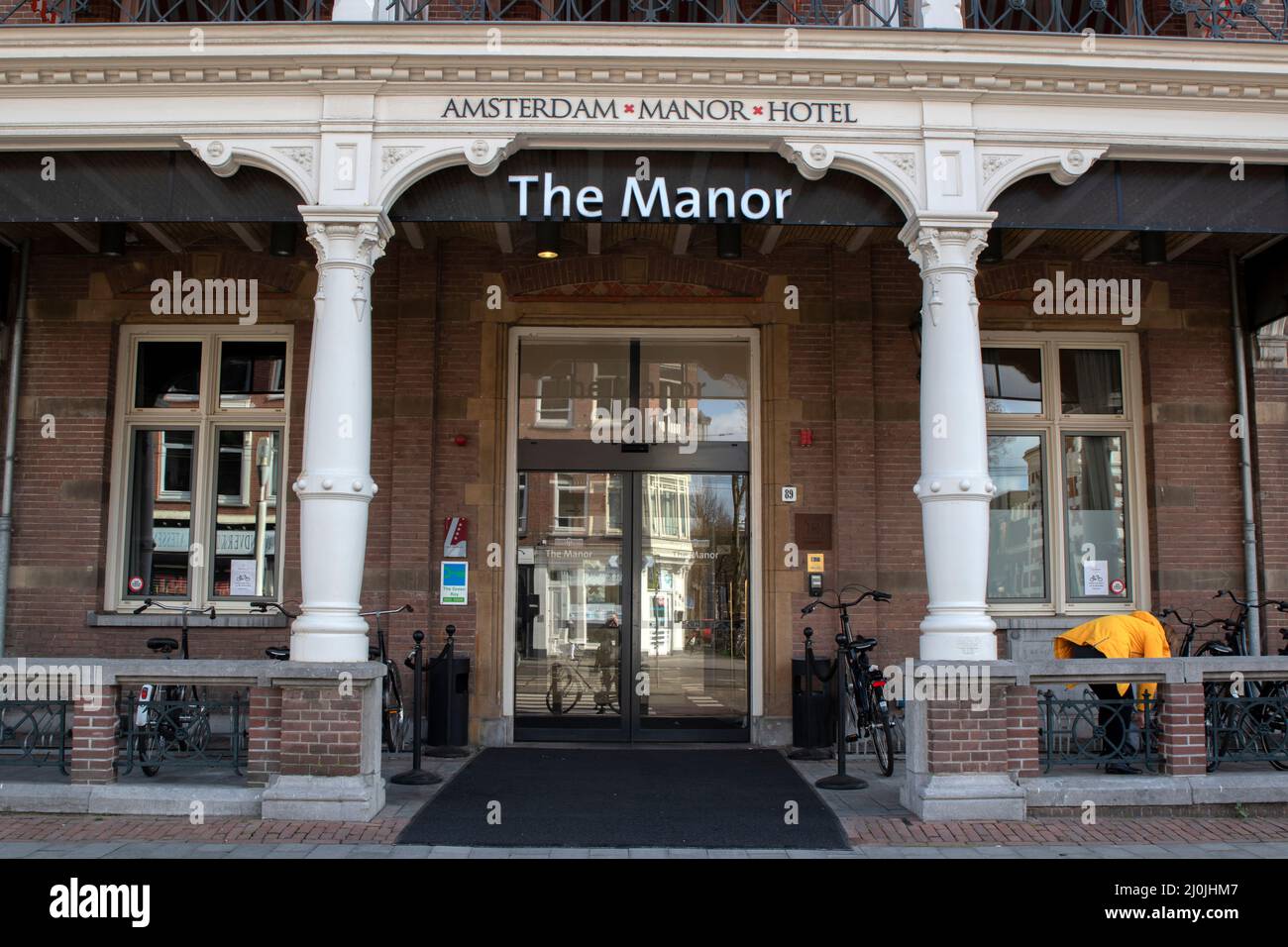Entrance Hotel De Manor At Amsterdam The Netherlands 17-3-2022 Stock ...