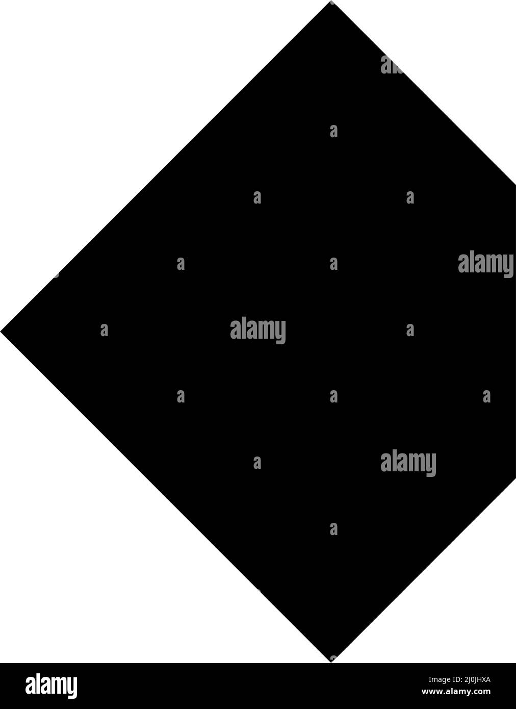 Abstract geometric shape, icon with corner effect - stock vector ...