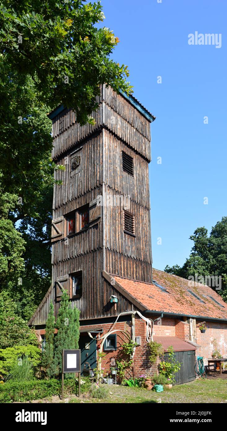 Typical Northern German Architecture in the Village Ahlden, Lower ...