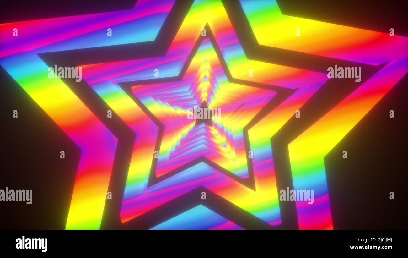 Abstract stars neon Stock Photo - Alamy
