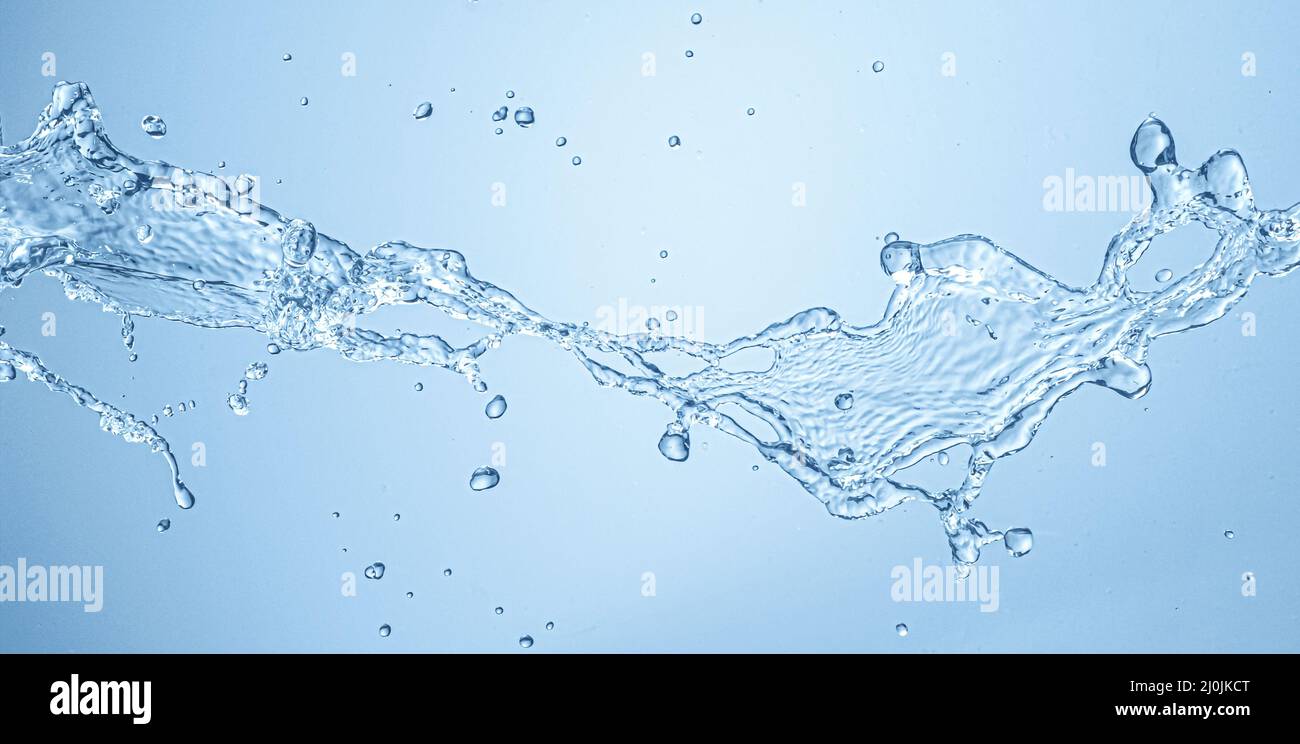 Blue water splash wave hi-res stock photography and images - Alamy