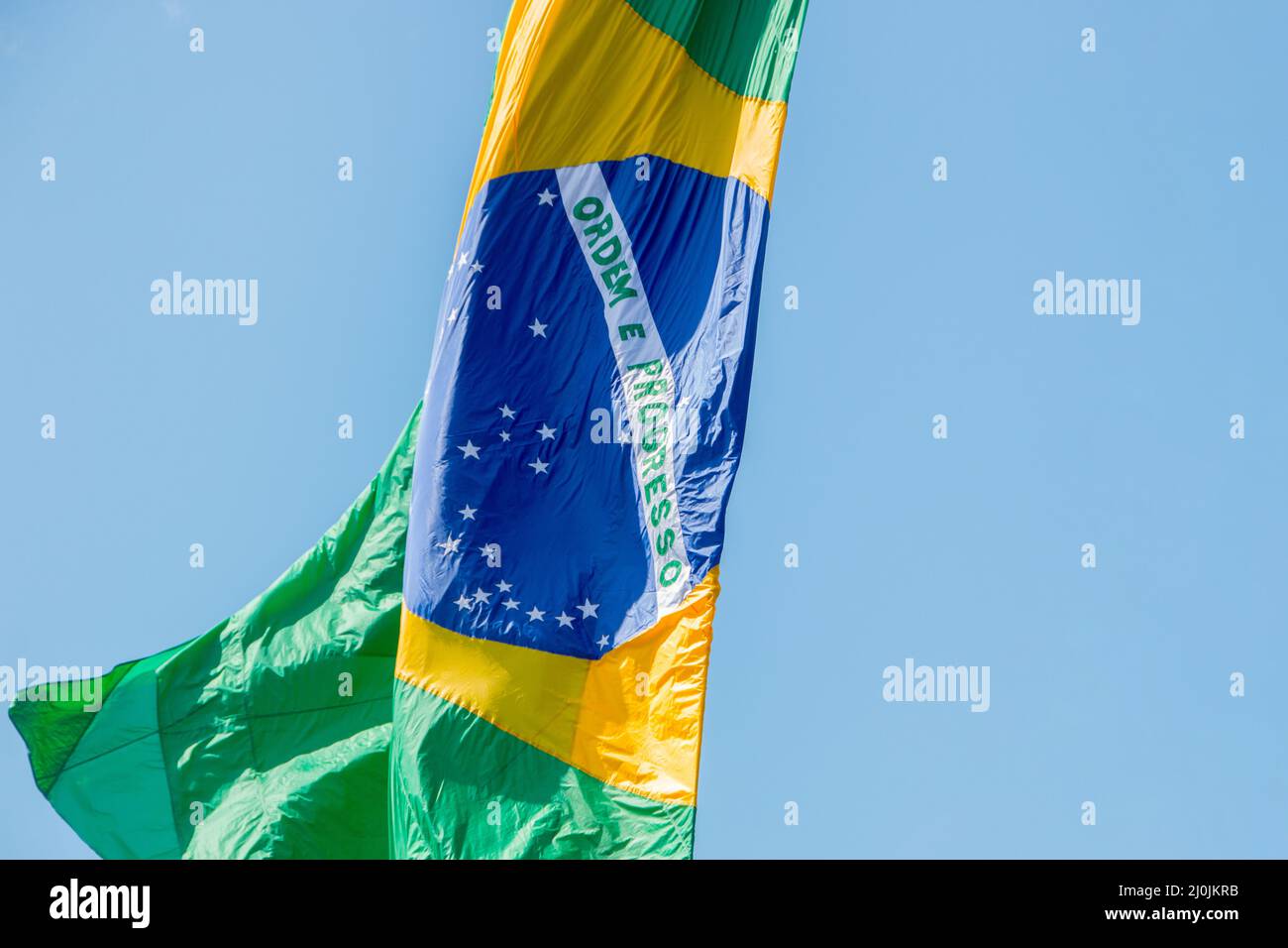 Brazil flag pole hi-res stock photography and images - Alamy