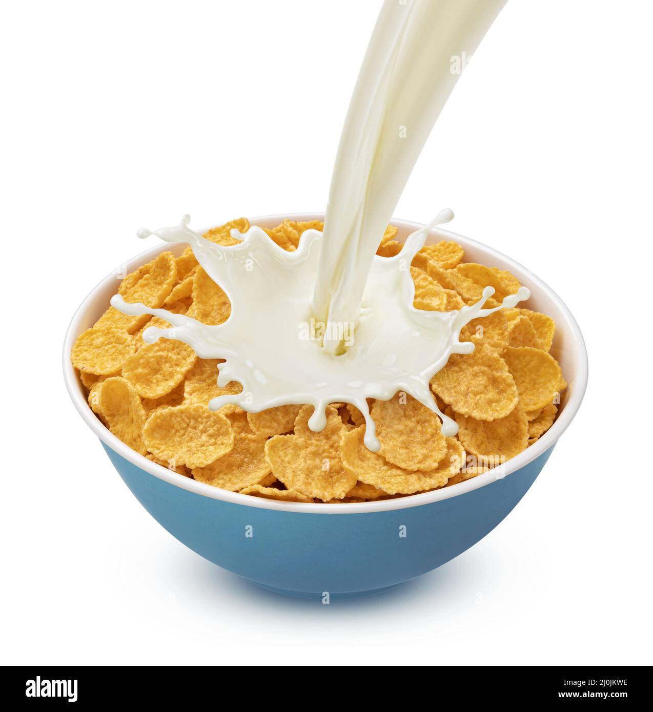 Pouring Milk Into Cereal