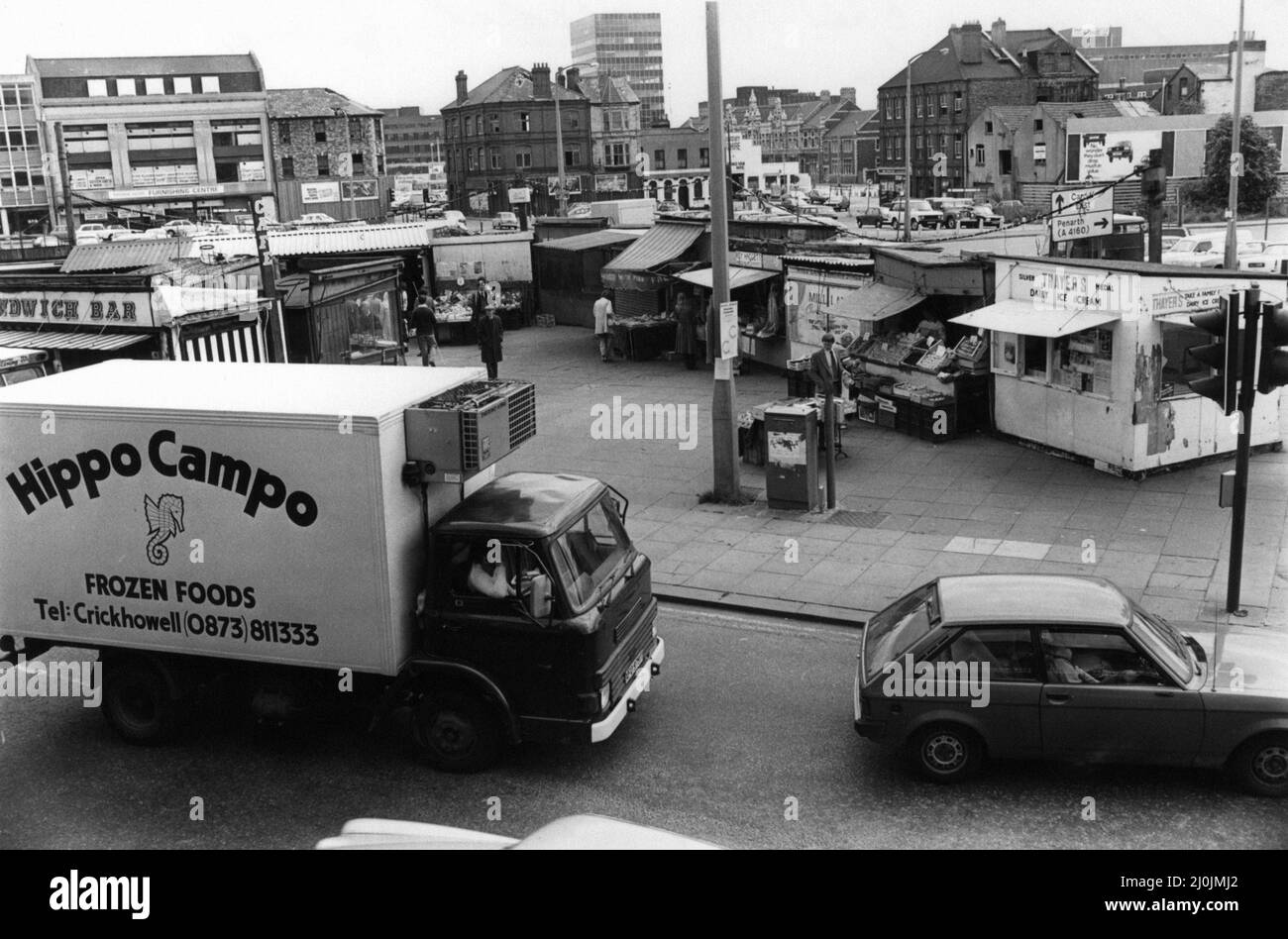 Mill Lane Open Air Market, Cardiff, Wales, Thursday 25th June 1981 ...