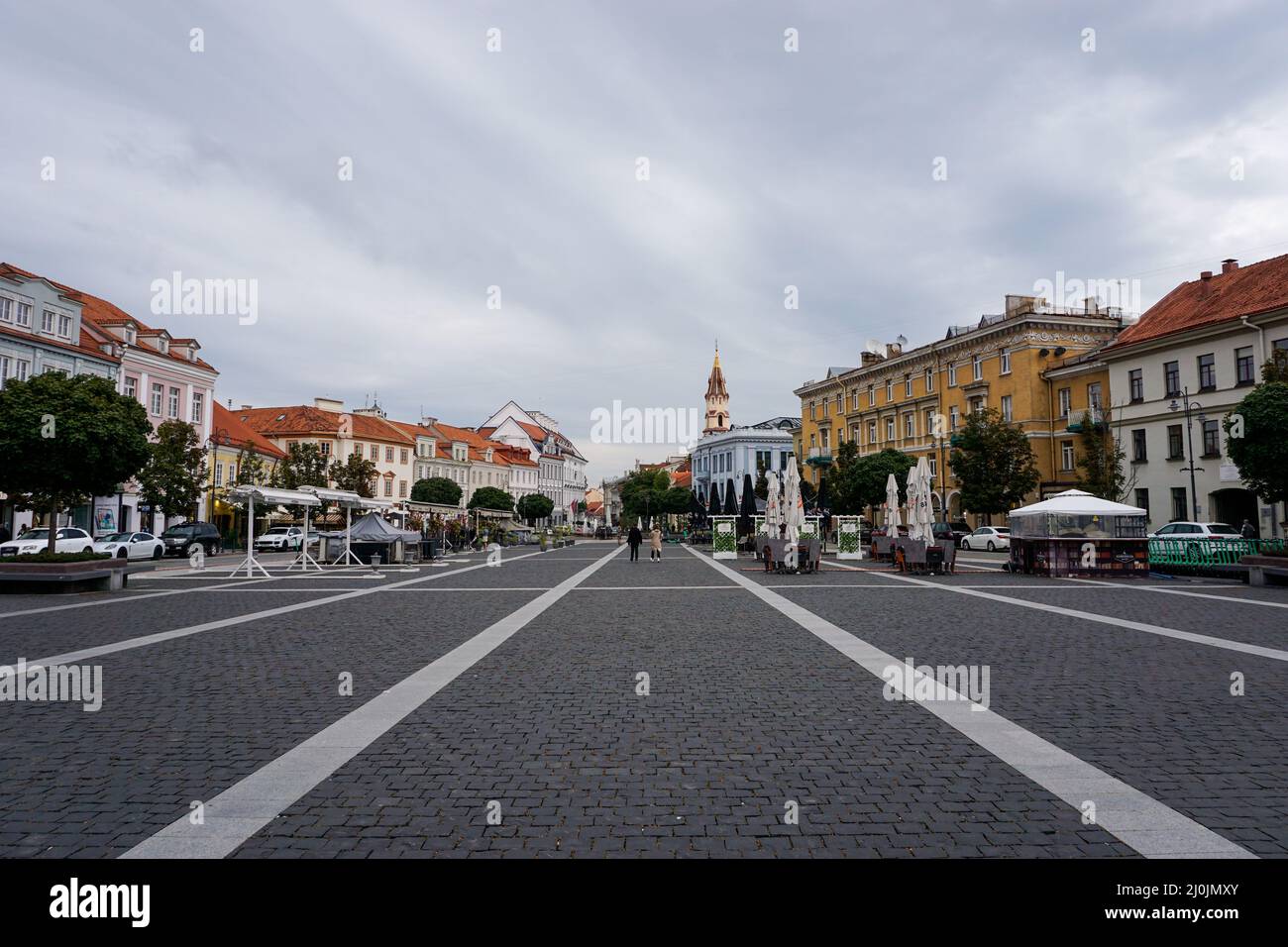 The historic city center of Old Town Vilnius Stock Photo - Alamy