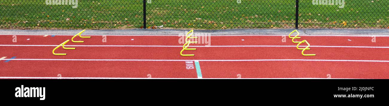 Hurdles track no people hi-res stock photography and images - Alamy