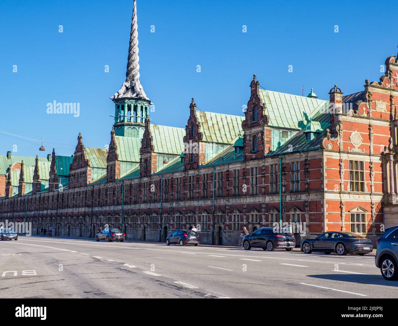 Copenhagen, Denmark - July, 2021: Børsen also known as Børsbygningen is ...