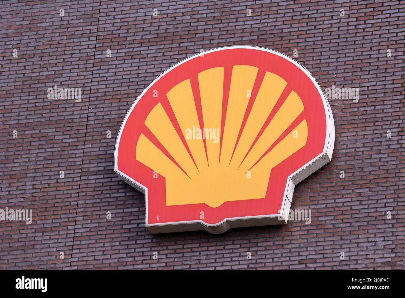 Shell Logo On A Building At The Energy Transition Campus Amsterdam ...