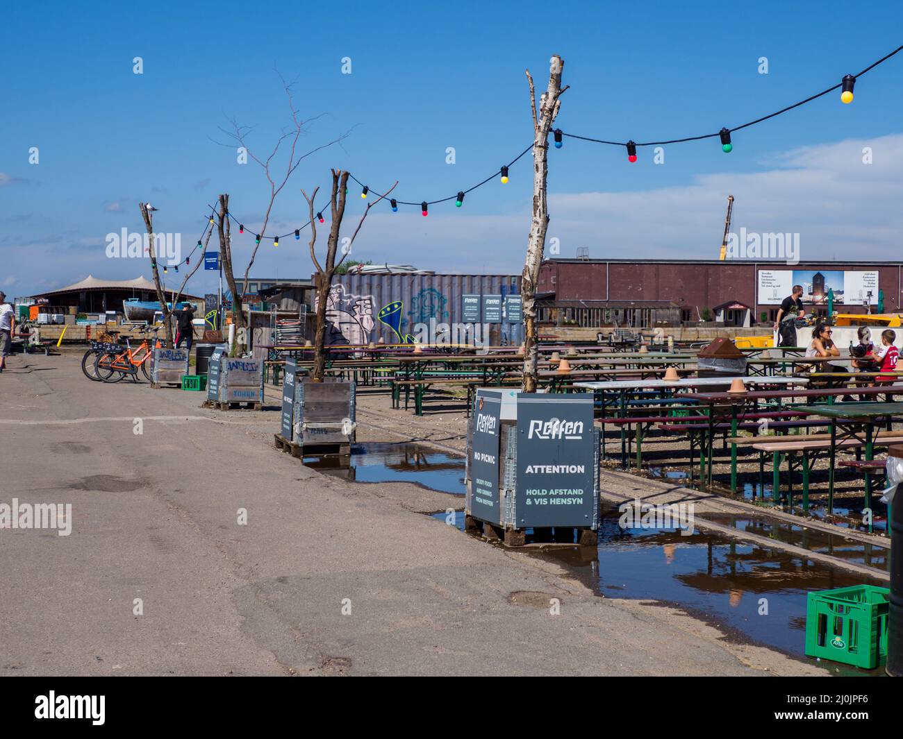 Copenhagen, Denmark - July 2021: Reffen - Copenhagen Street Food area ...