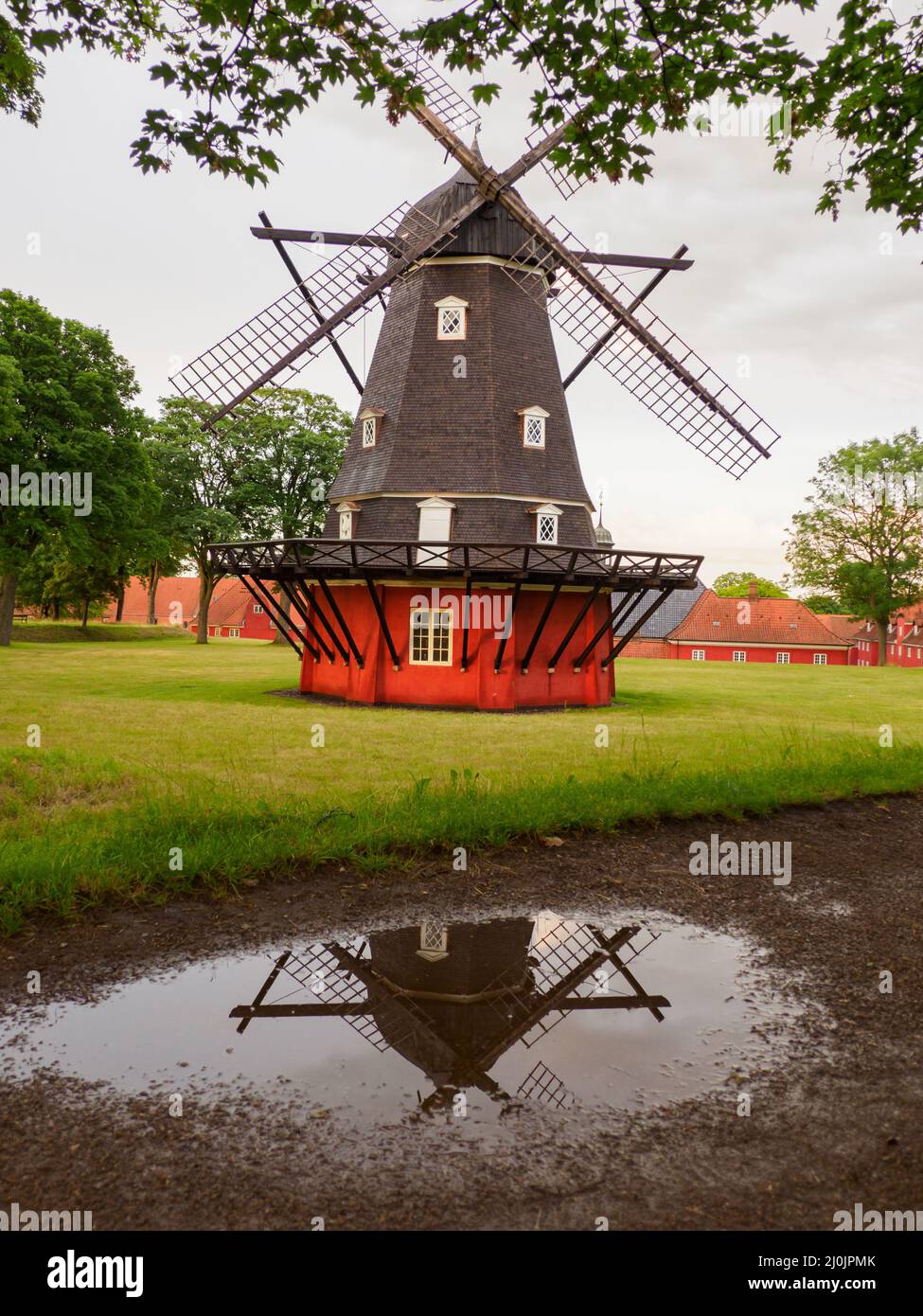 Copenhagen, Denmark- July, 2021: Windmill in Kastellet in Copenhagen ...