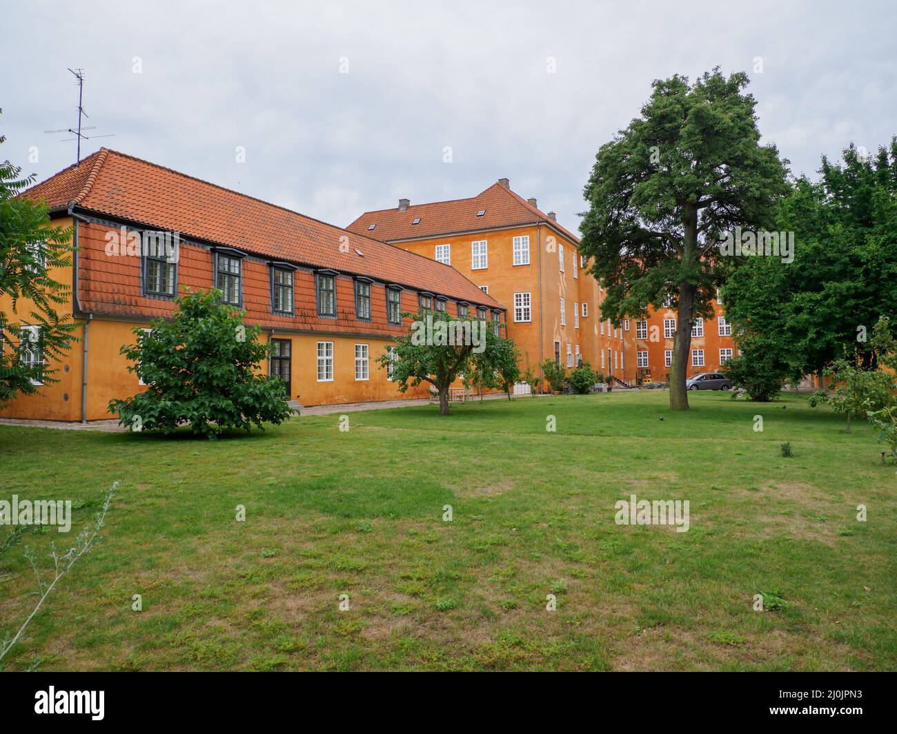 København, Denmark - July 2021: The buildings on the grounds of the ...