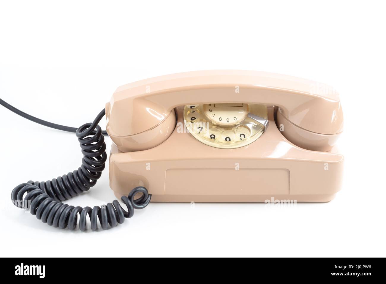 Vintage telephone retro design Cut Out Stock Images & Pictures - Alamy