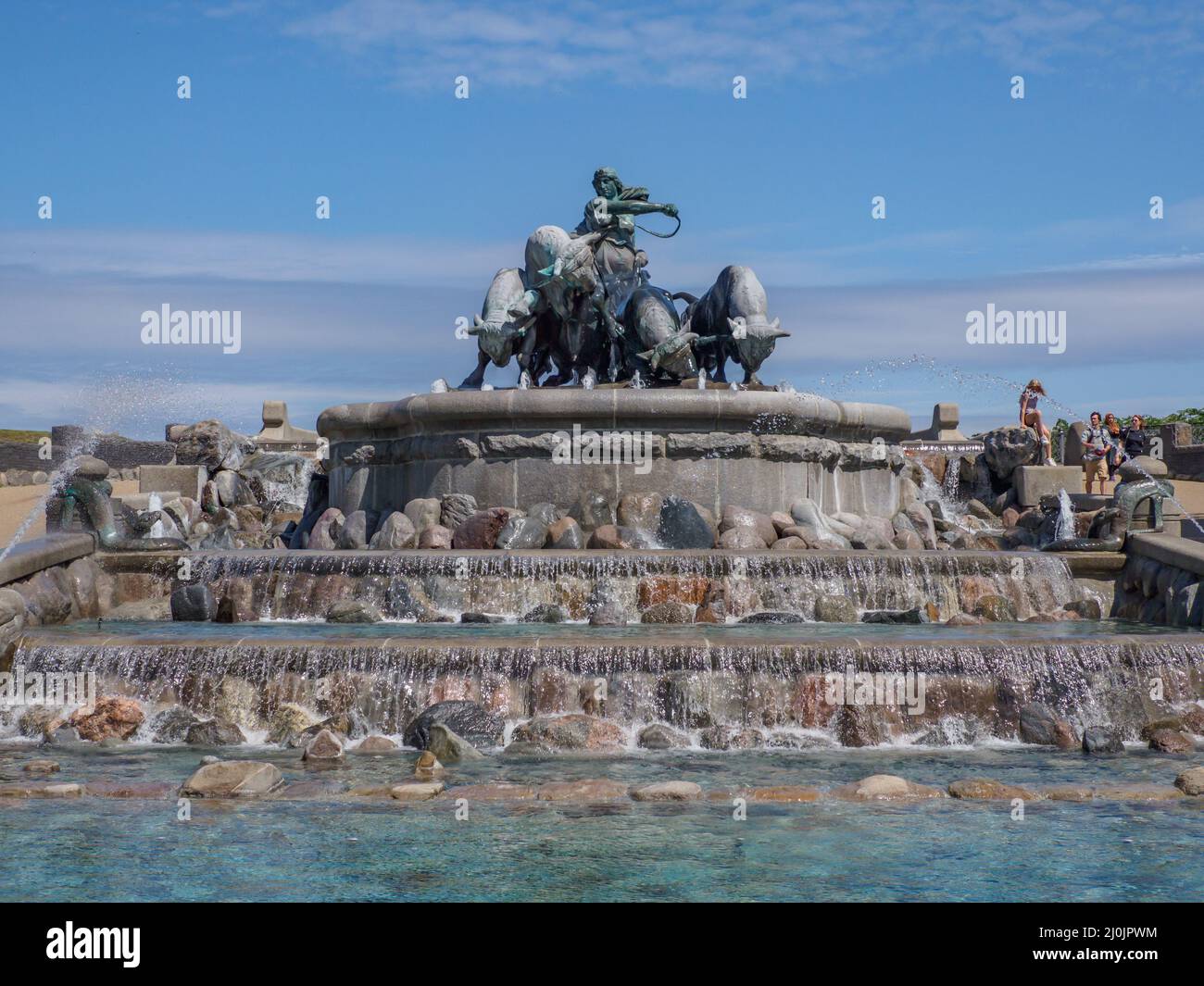 Kopenhagen, Denmark, July, 2021- The Gefion Fountain (Danish ...