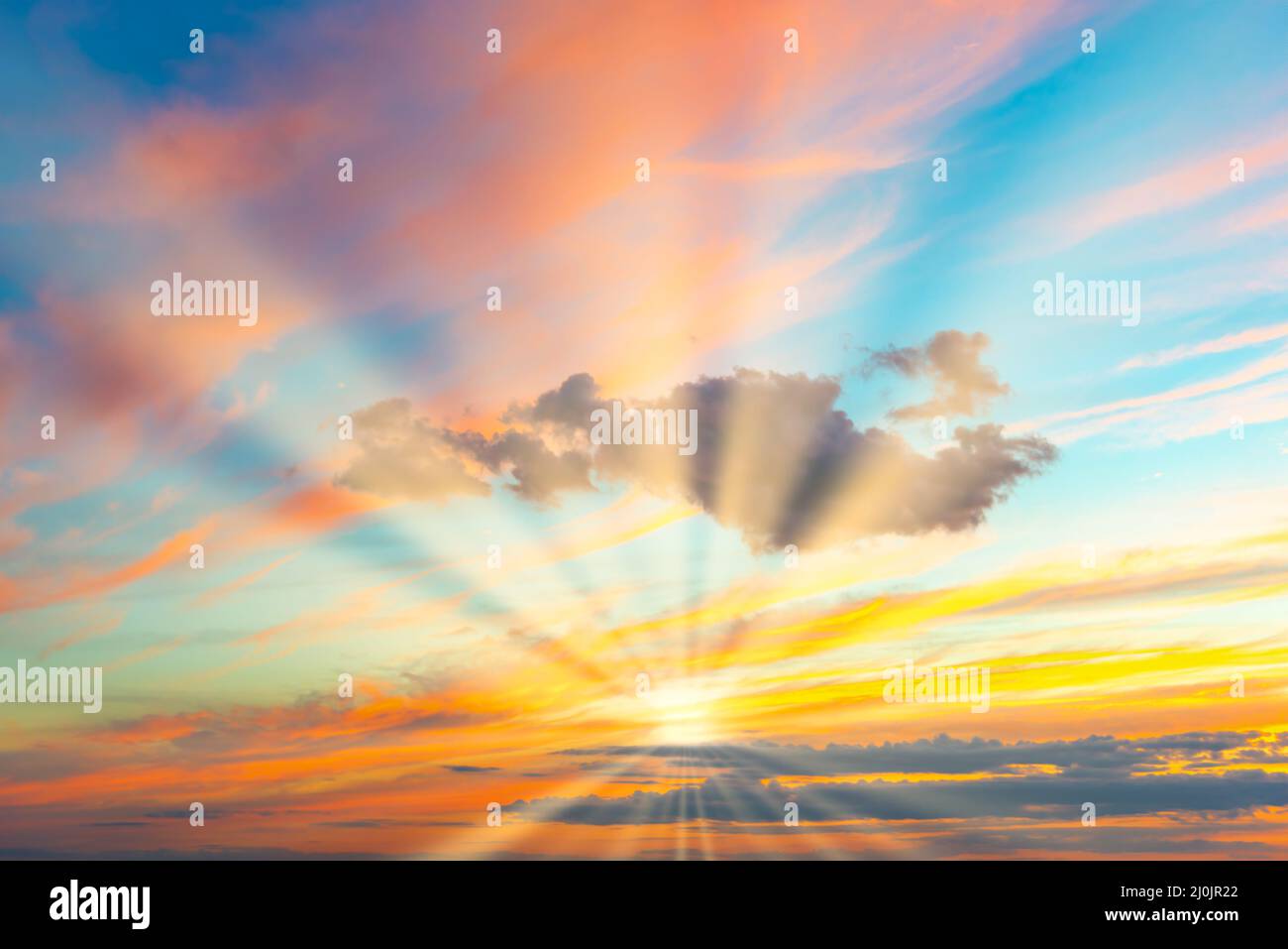 Panoramic sunset clouds hi-res stock photography and images - Alamy