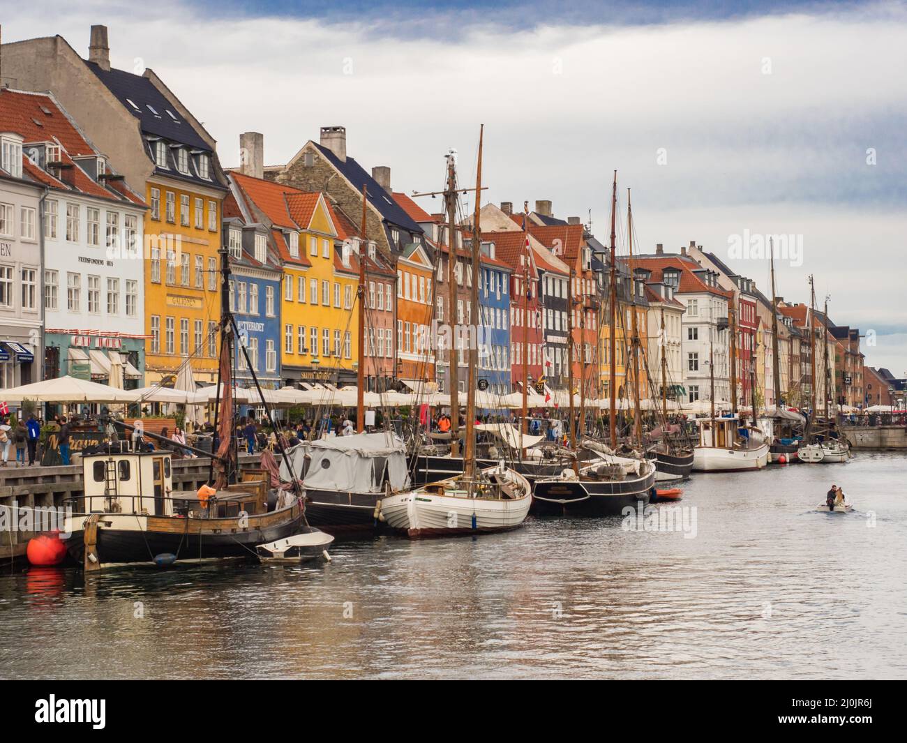 Nyhavn (New Harbour), Copenhagen, Denmark - May 2019: View of Nyhavn ...