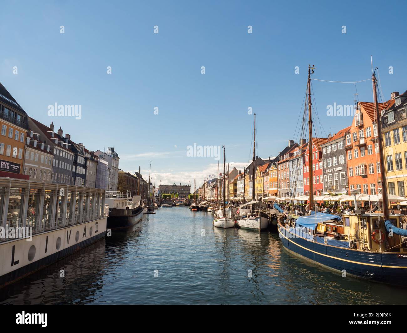 Nyhavn (New Harbour), Copenhagen, Denmark - 14 JMay 2019: Panoramic ...