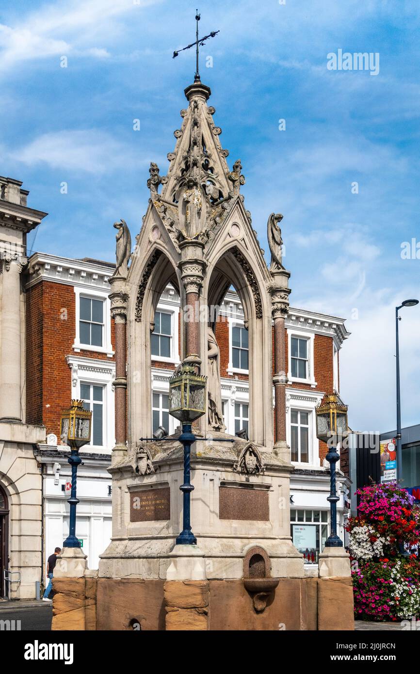 MAIDSTONE, KENT, UK - SEPTEMBER 6: View of Queen Victoria Monument in ...