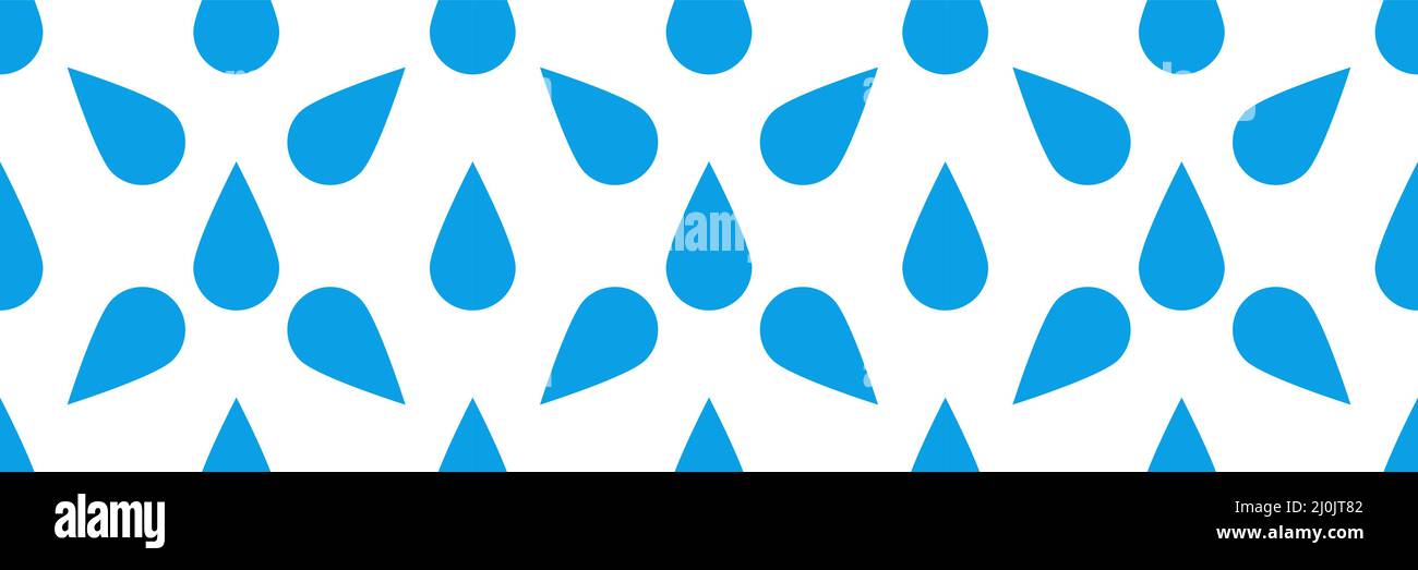 Natural blue drops of water, liquid, fluid and aqua seamless pattern ...