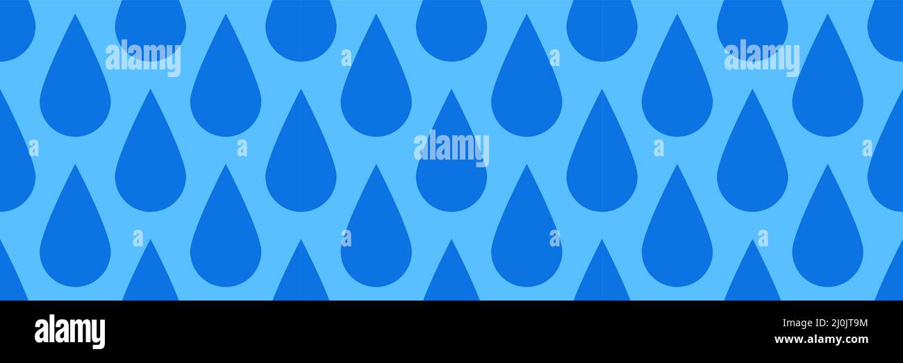 Natural blue drops of water, liquid, fluid and aqua seamless pattern ...