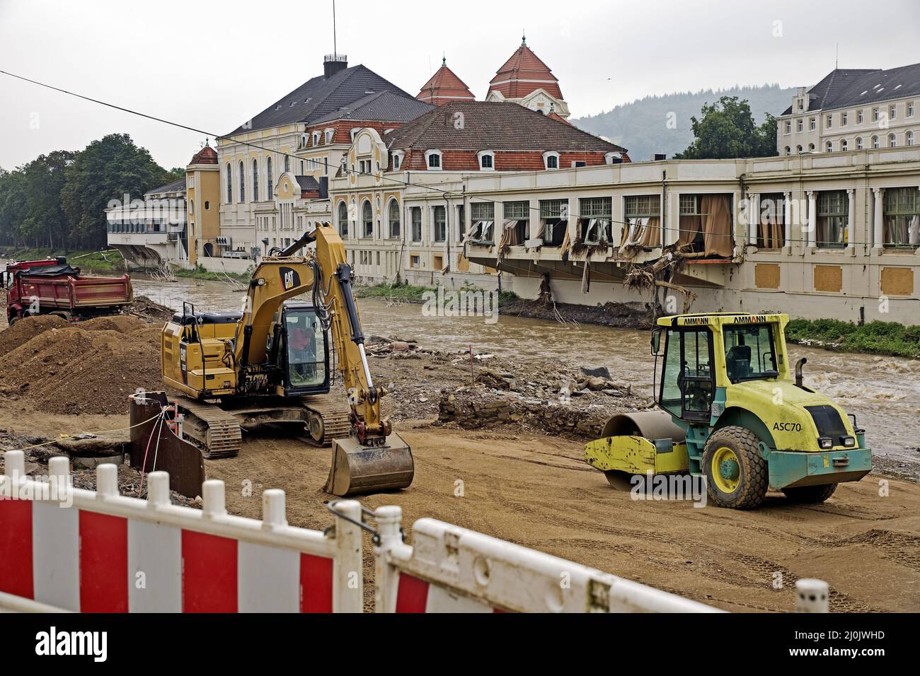 Flood disaster 2021, cleaning up work on the Kurhaus on the river Ahr ... Flood disaster 2021, cleaning up work on the Kurhaus on the river Ahr ...