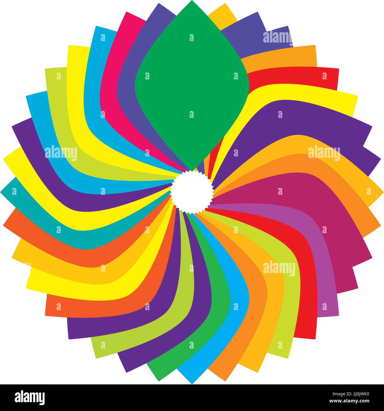 Colorful circular, radial mandala, motif icon. Abstract geometric ...